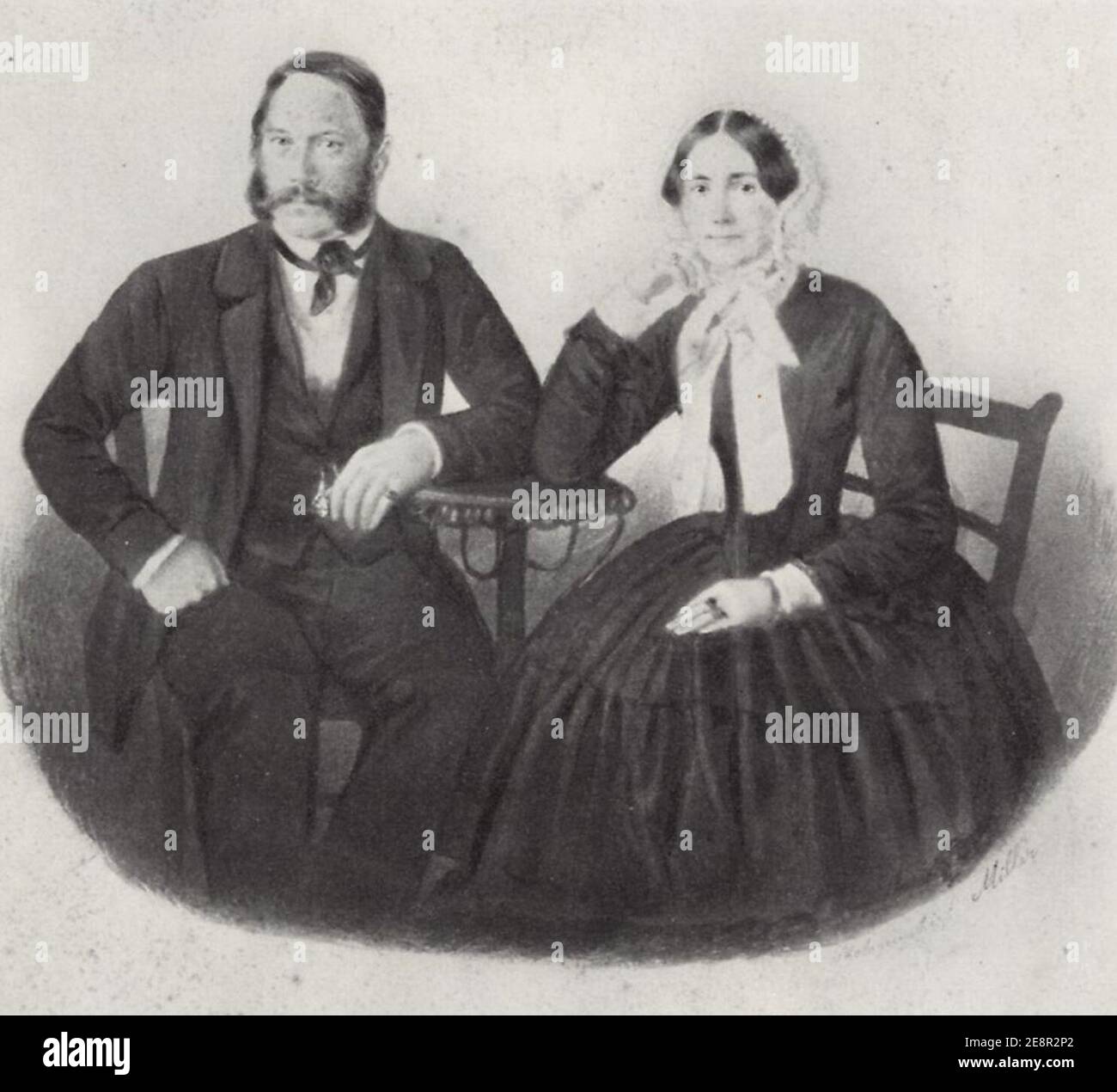 Miller, M. - Mann und Frau Stock Photo - Alamy