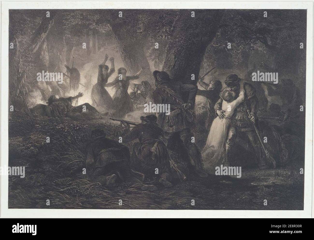 Millet - Bodmer - Rescue of the Daughters of Daniel Boone and James ...