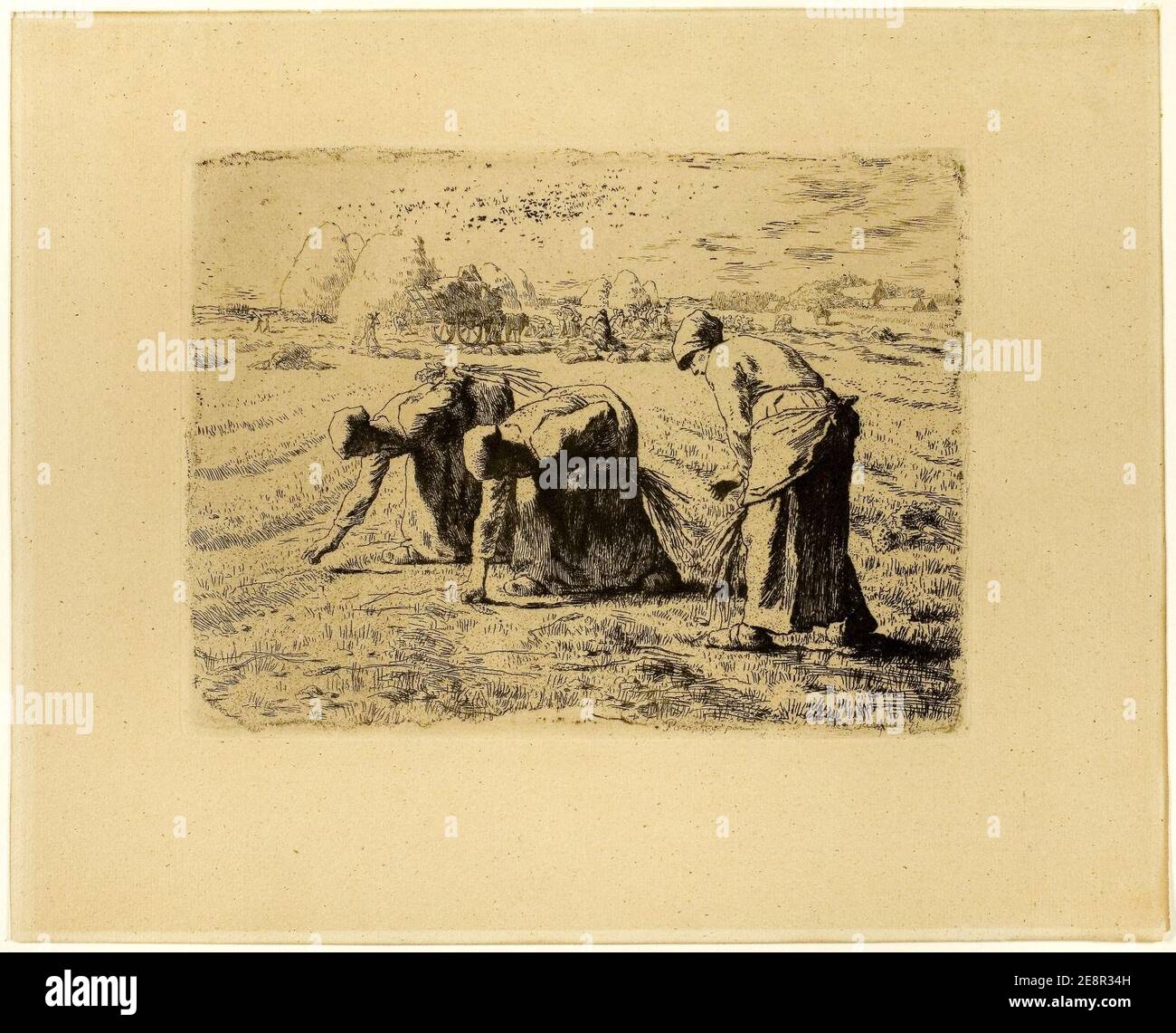 Millet - The Gleaners, 1944.60 Stock Photo - Alamy