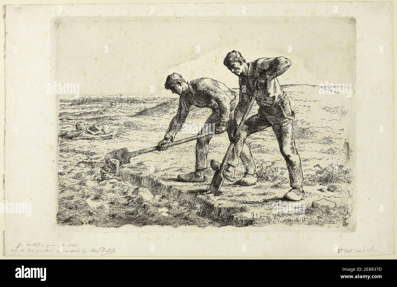 Two men digging hi-res stock photography and images - Alamy