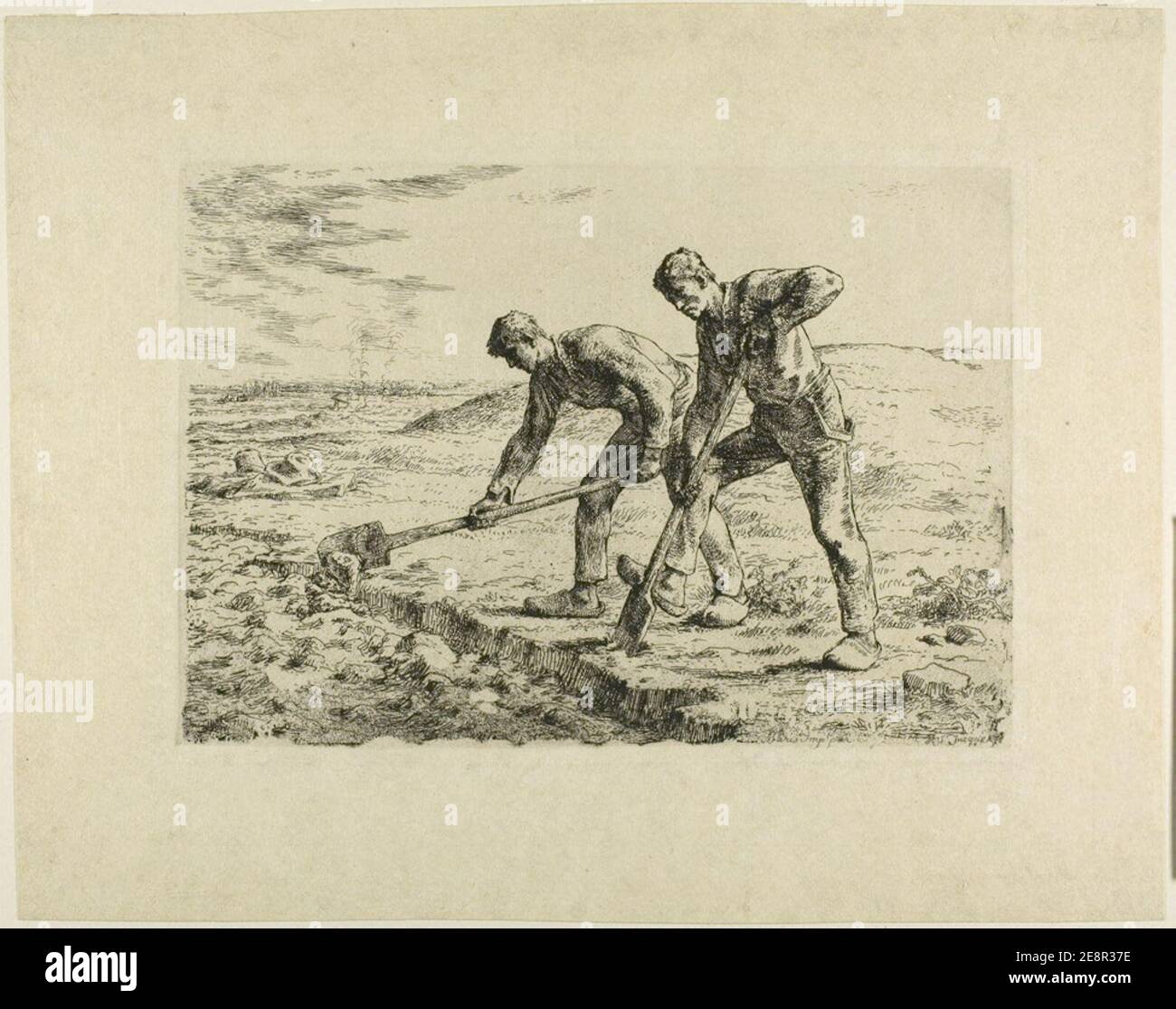 Two men digging hi-res stock photography and images - Alamy