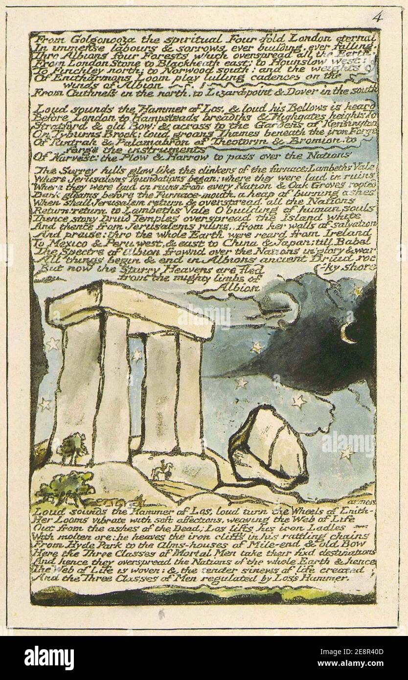 Milton a Poem, copy C, object 5 (Bentley 4, Erdman 6, Keynes 4 Stock ...