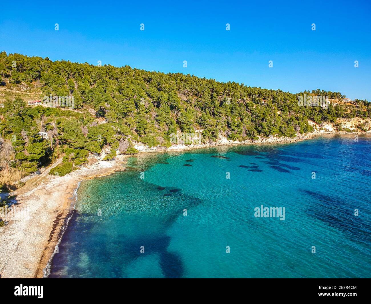 Panoramic view chrysi milia hi-res stock photography and images - Alamy
