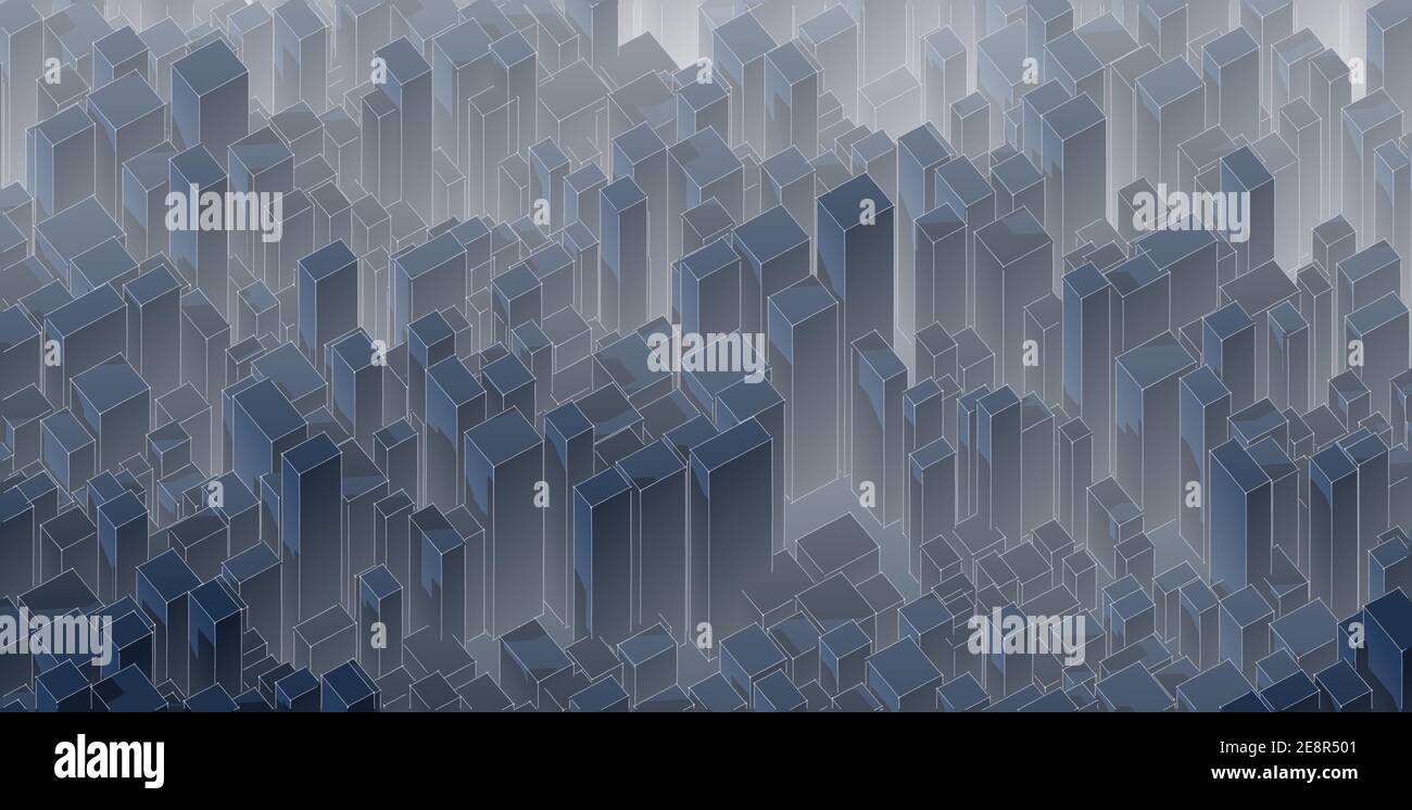 Building perspective, Cityscape on white background, Modern building in ...