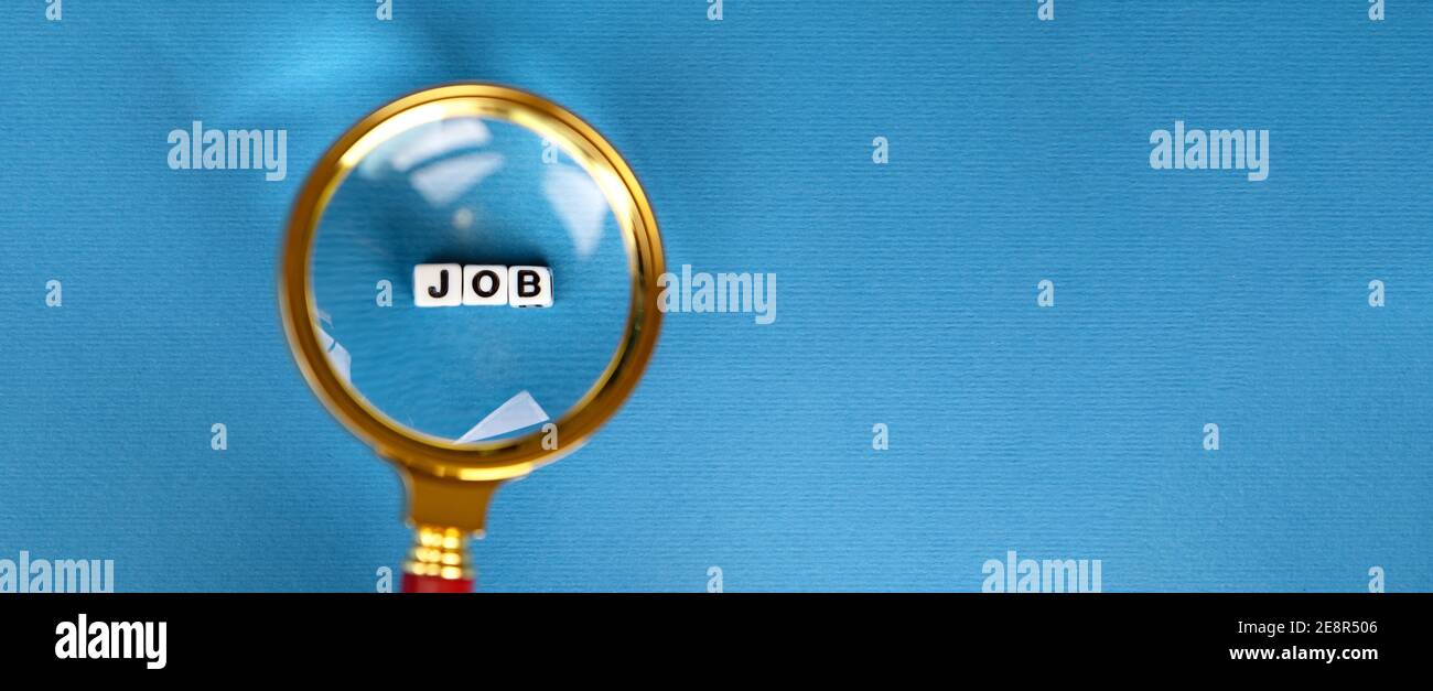 Inscription job search magnifying hi-res stock photography and images ...