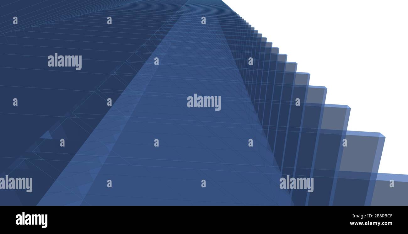 Abstract image of modern glass building. Architectural exterior detail ...