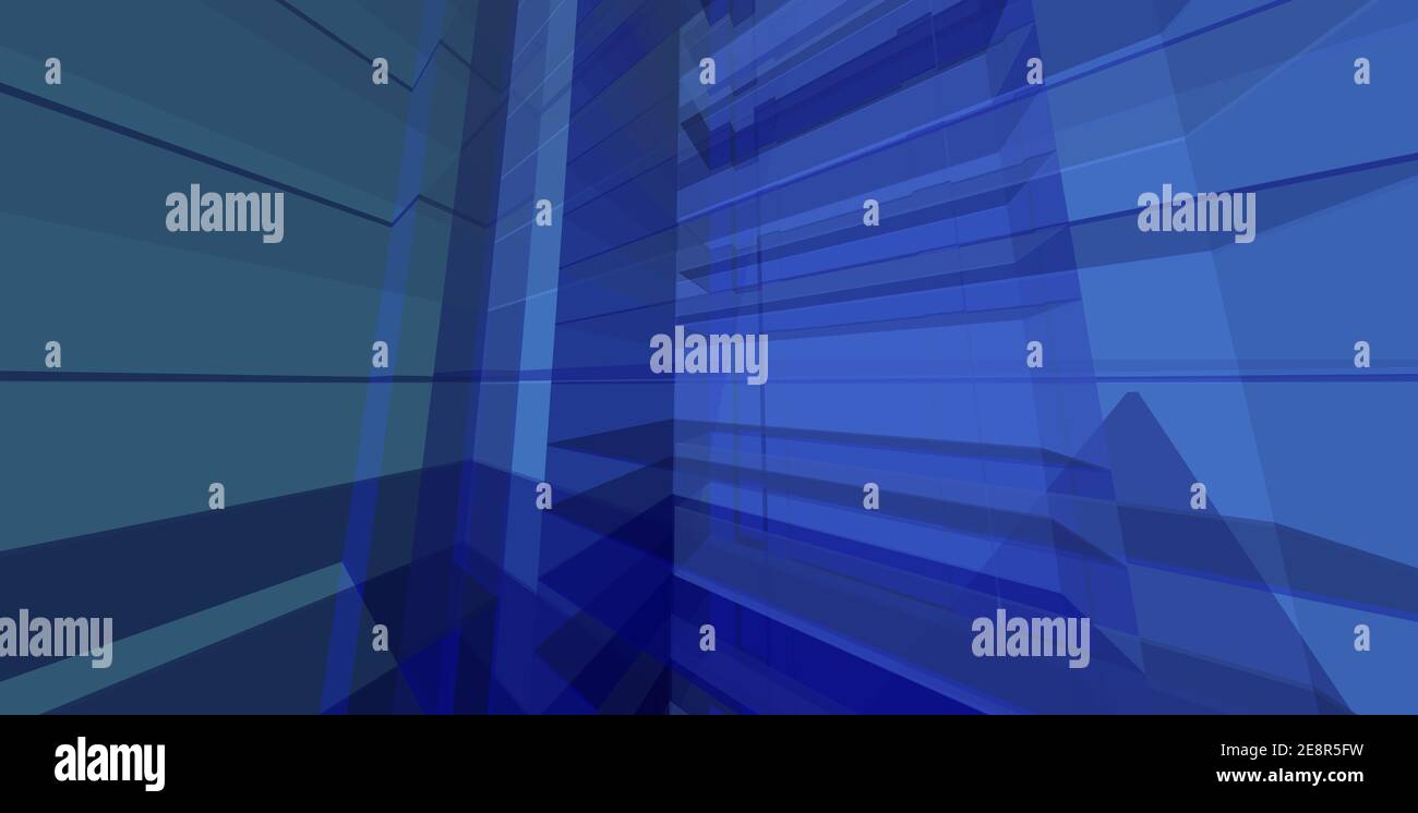 Abstract image of the modern glass building. Architectural exterior ...