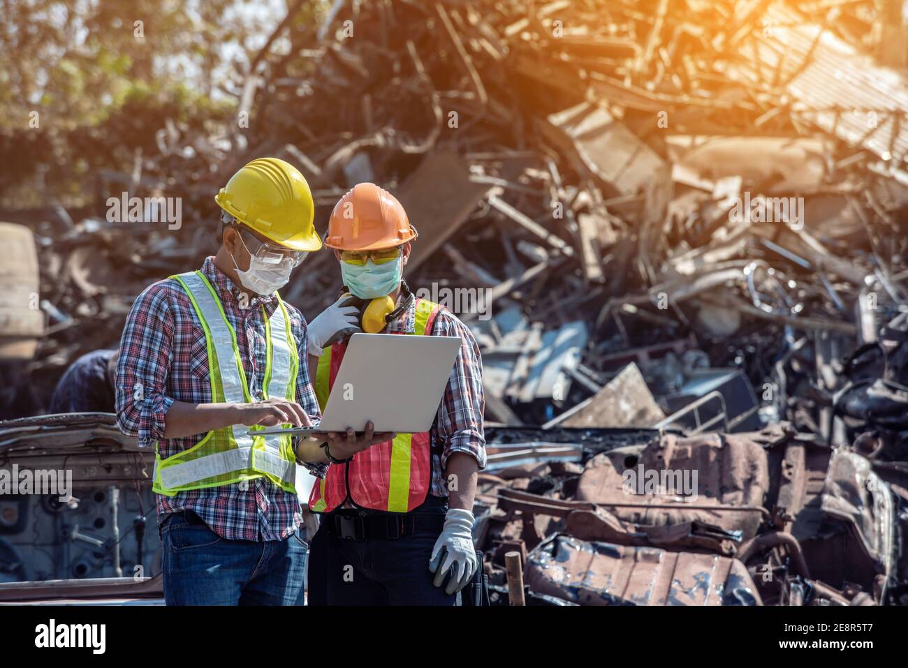 Professional Industrial Mechanical Engineer with Factory Worker while ...