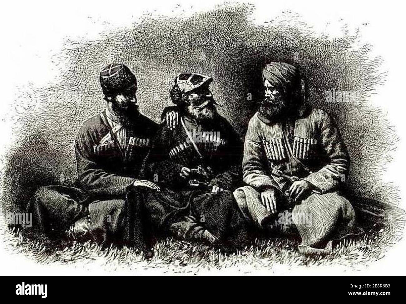 Mingrelian types and costumes (Élisée Reclus Stock Photo - Alamy