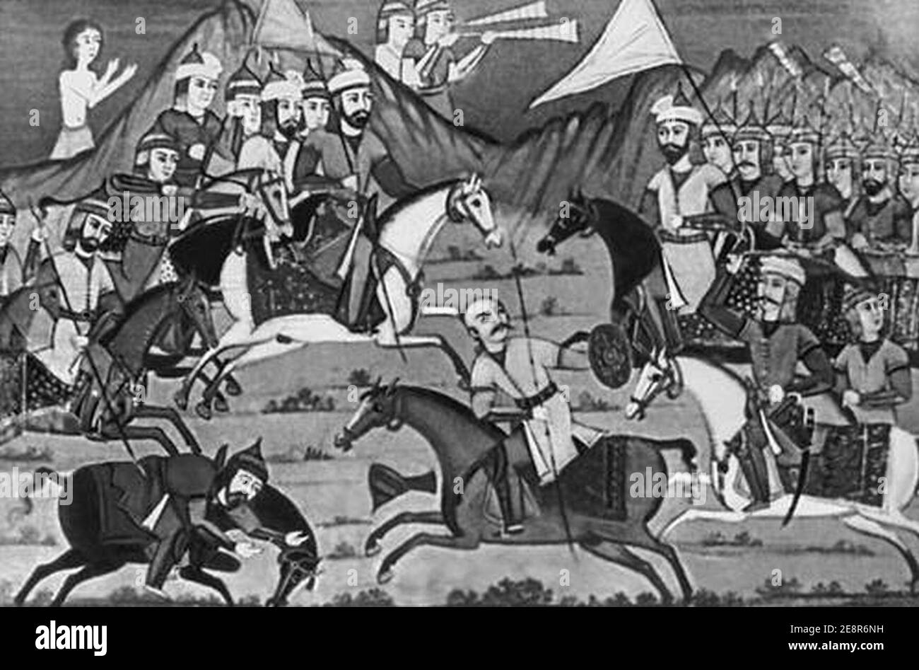 Miniature for Leyli and Majnun poem by Fuzuli 2 Stock Photo - Alamy