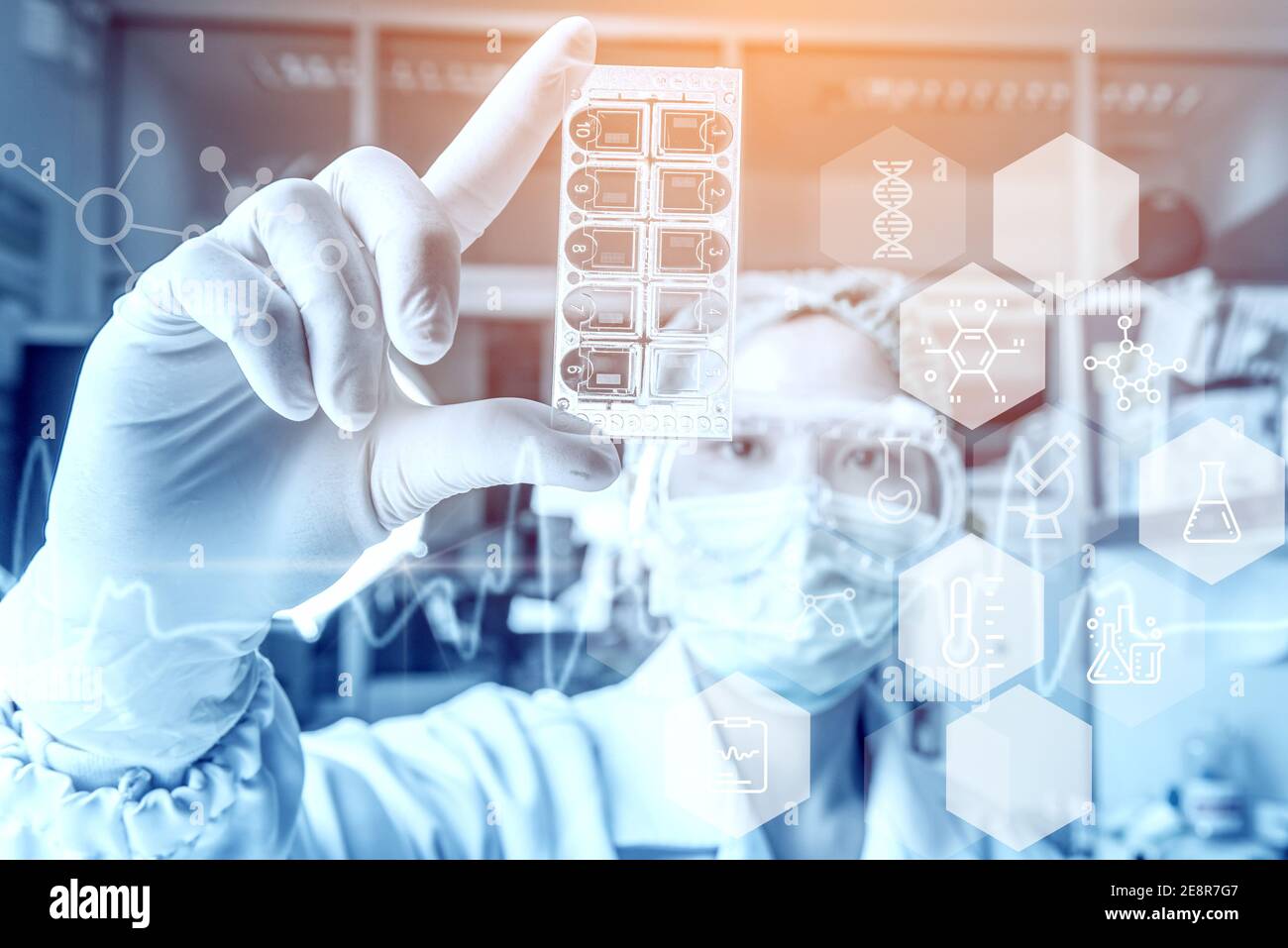 Young woman medical Health care researchers working in life science ...