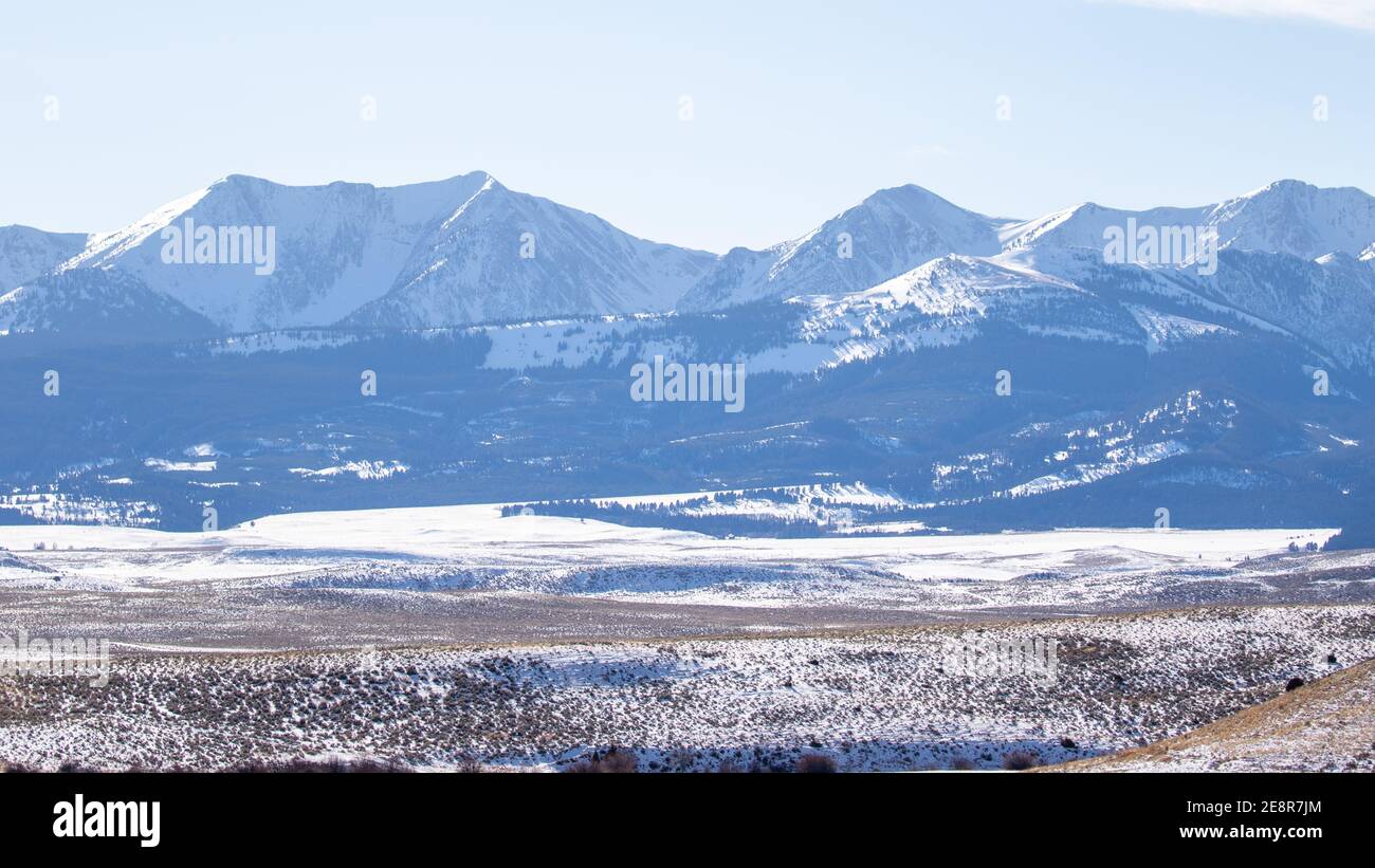 Bozeman Montana Mountain Range Stock Photo - Alamy
