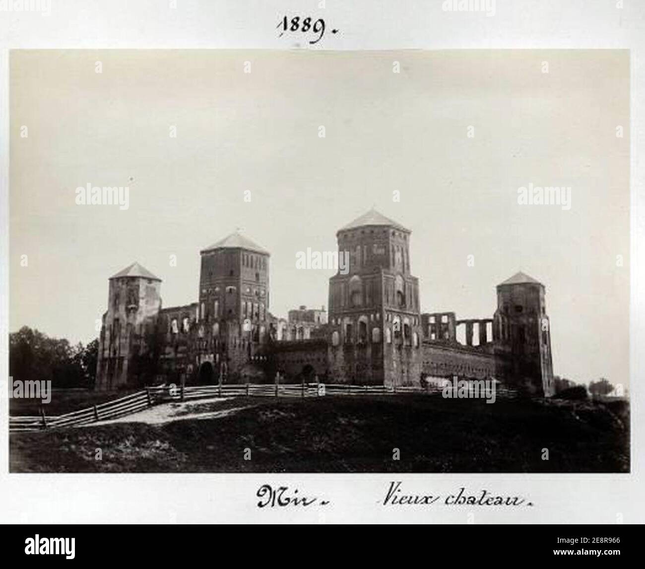 Mirski zamak. Мірскі замак (J. Hiksa, 1889 Stock Photo - Alamy