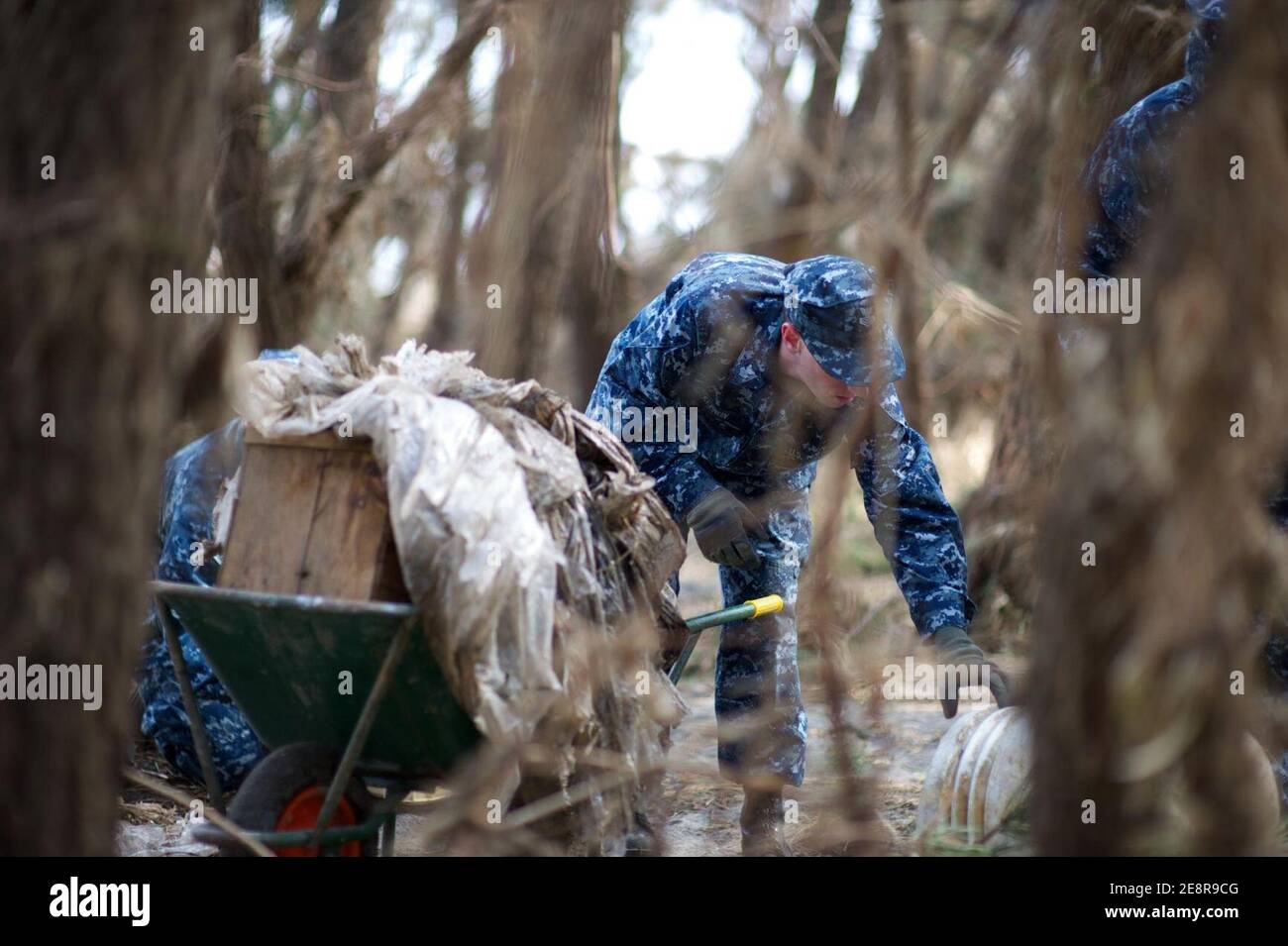 Misawa Sailors Finish up Misawa Beach Recovery Stock Photo - Alamy