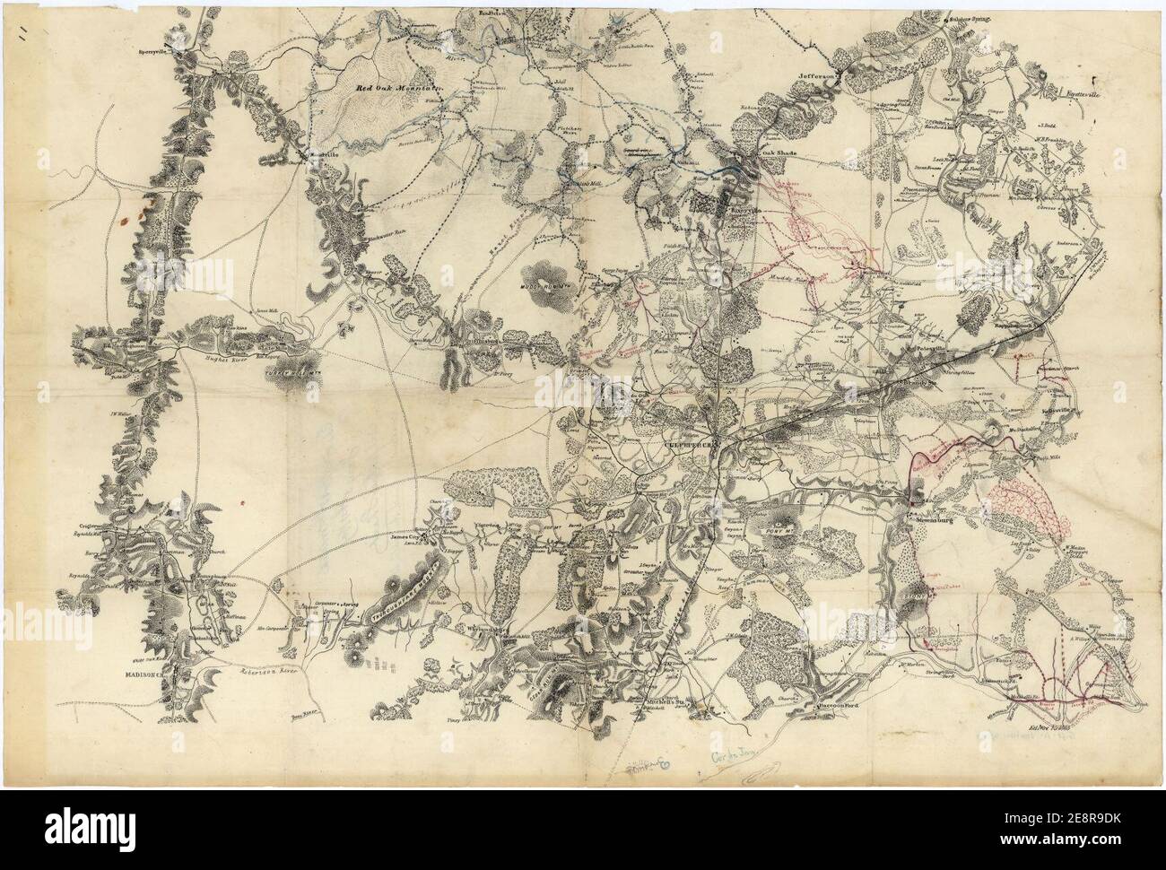 Miscellaneous lithographed proof sheets of areas in Virginia - field ...