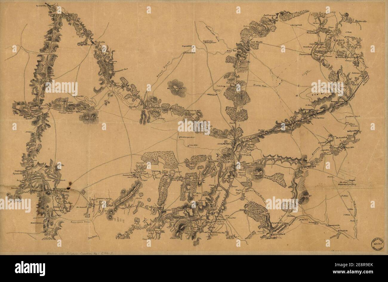Miscellaneous lithographed proof sheets of areas in Virginia - field ...