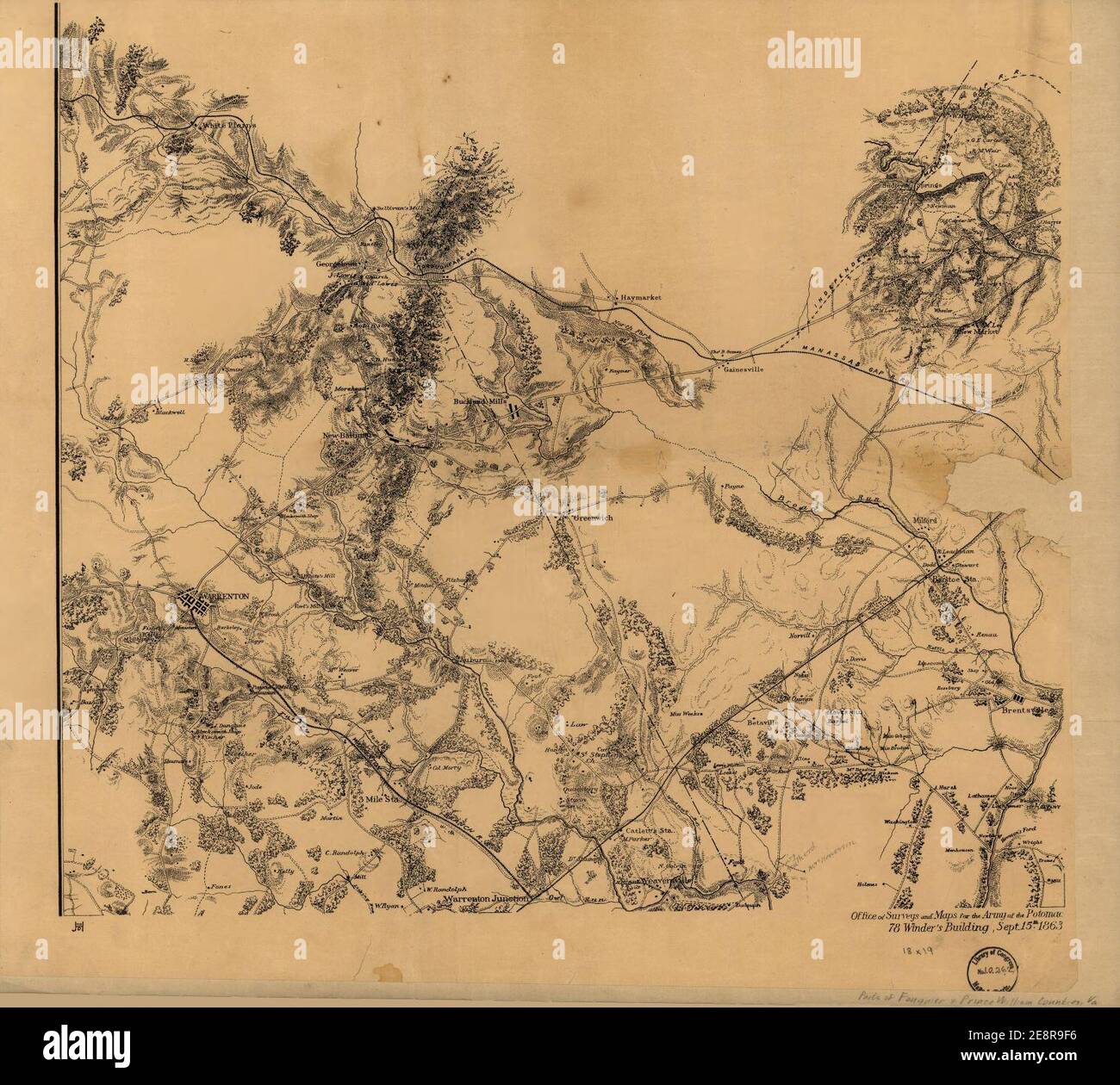 Miscellaneous lithographed proof sheets of areas in Virginia - field ...