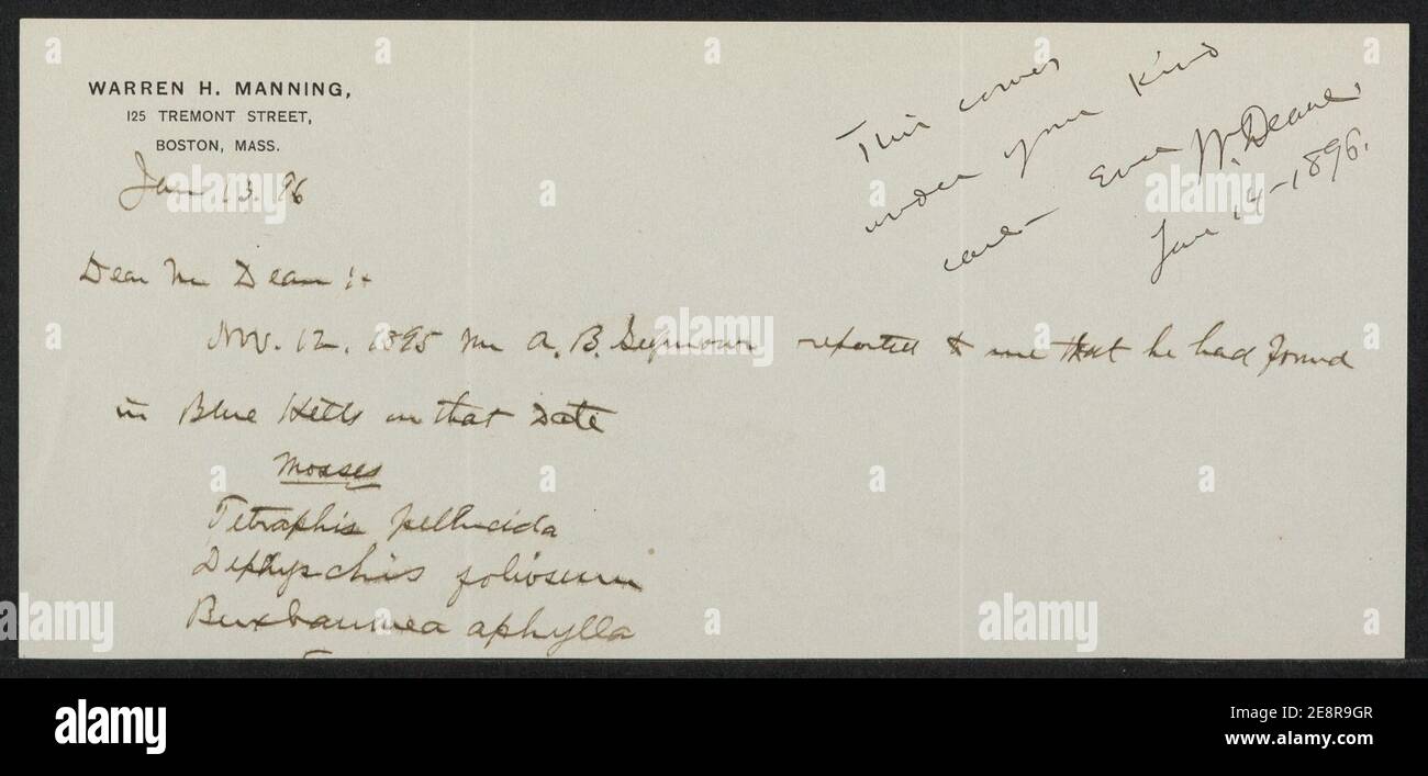 Miscellaneous papers, 1894-1896 (inclusive Stock Photo - Alamy