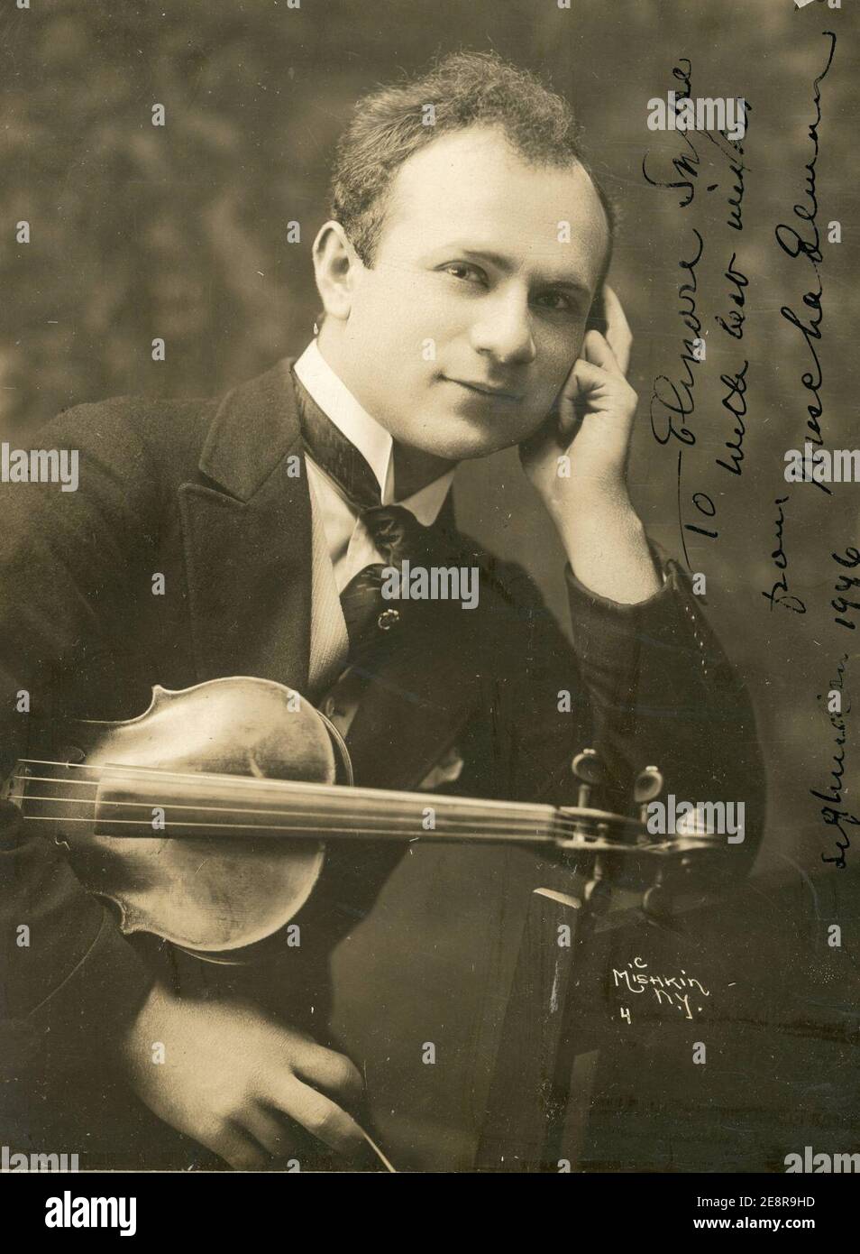 Mischa Elman, violinist Stock Photo - Alamy
