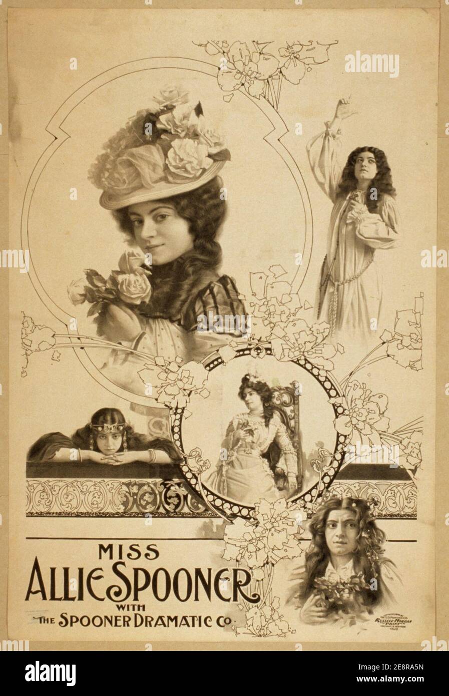 Miss Allie Spooner with The Spooner Dramatic Co Stock Photo - Alamy