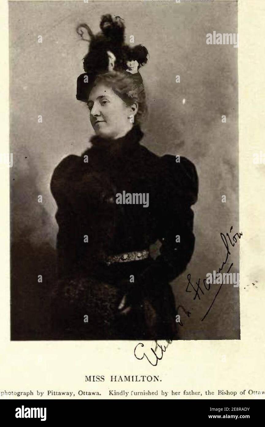 Miss Ethel Mary Hamilton daughter of Right Rev Charles Hamilton Stock ...