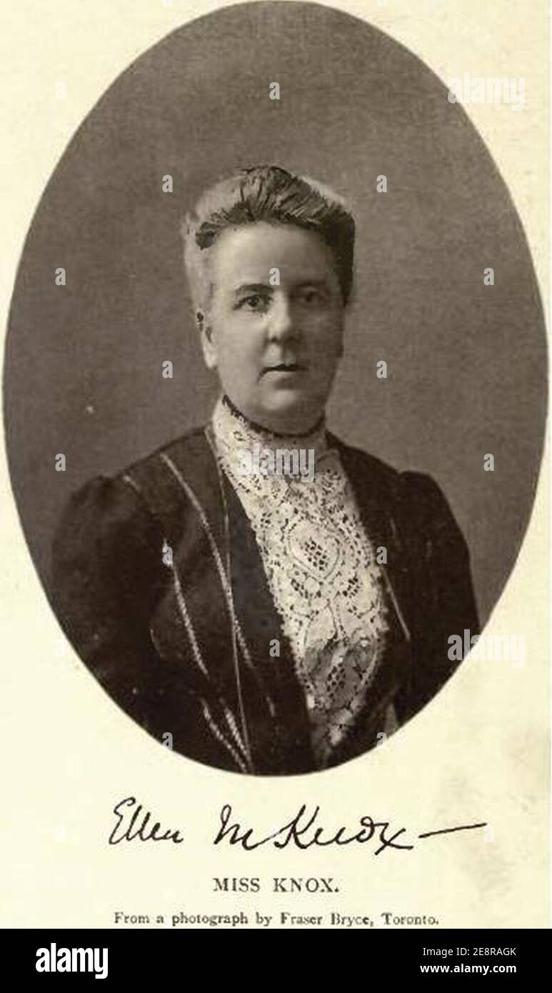 Miss Ellen Mary Knox by Fraser Bryce, Toronto Stock Photo - Alamy