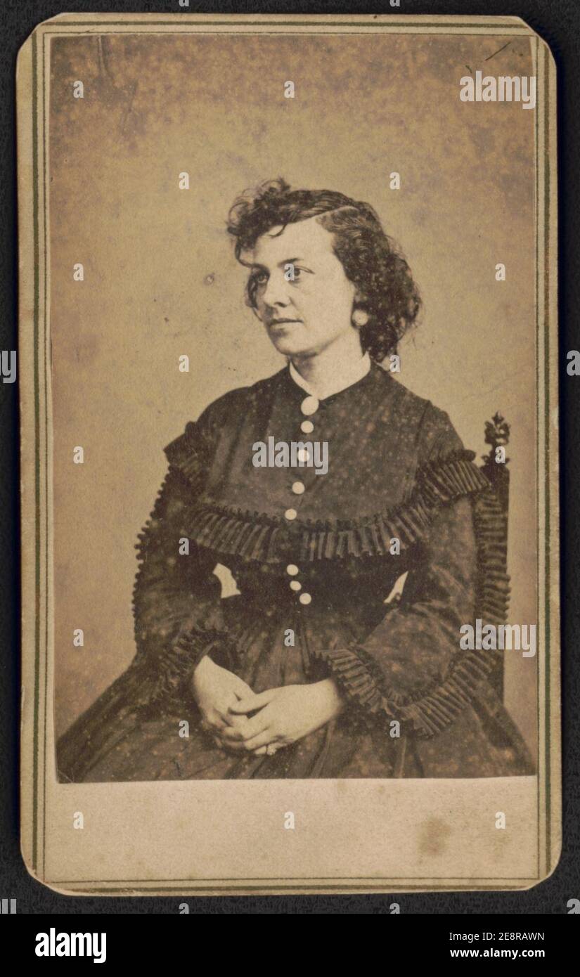 Miss Major Pauline Cushman, the Union spy and scout, who was captured ...