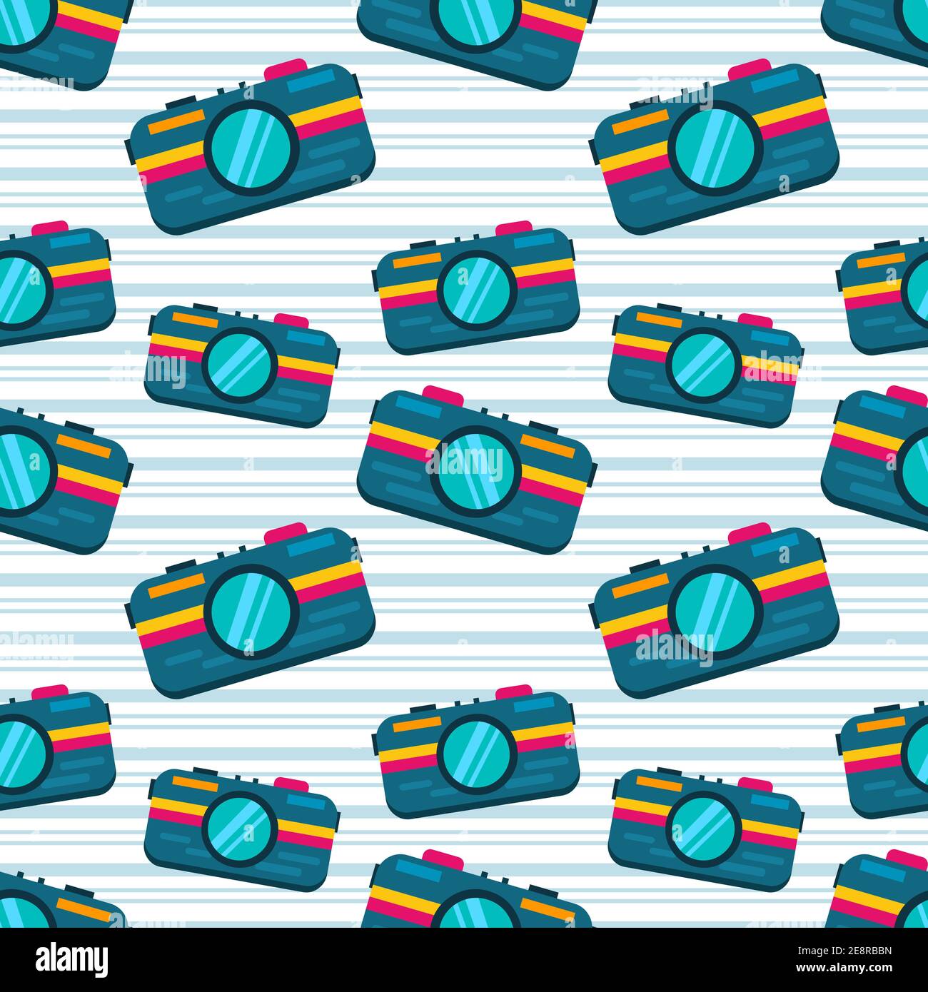pocket camera seamless pattern vector illustration Stock Vector Image ...