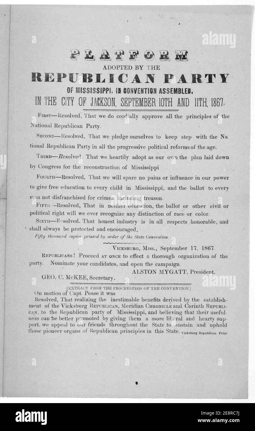 Mississippi republican party hi-res stock photography and images - Alamy