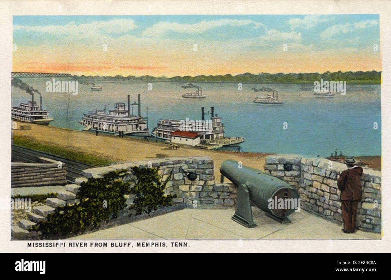 Mississippi River From Bluff Stock Photo - Alamy