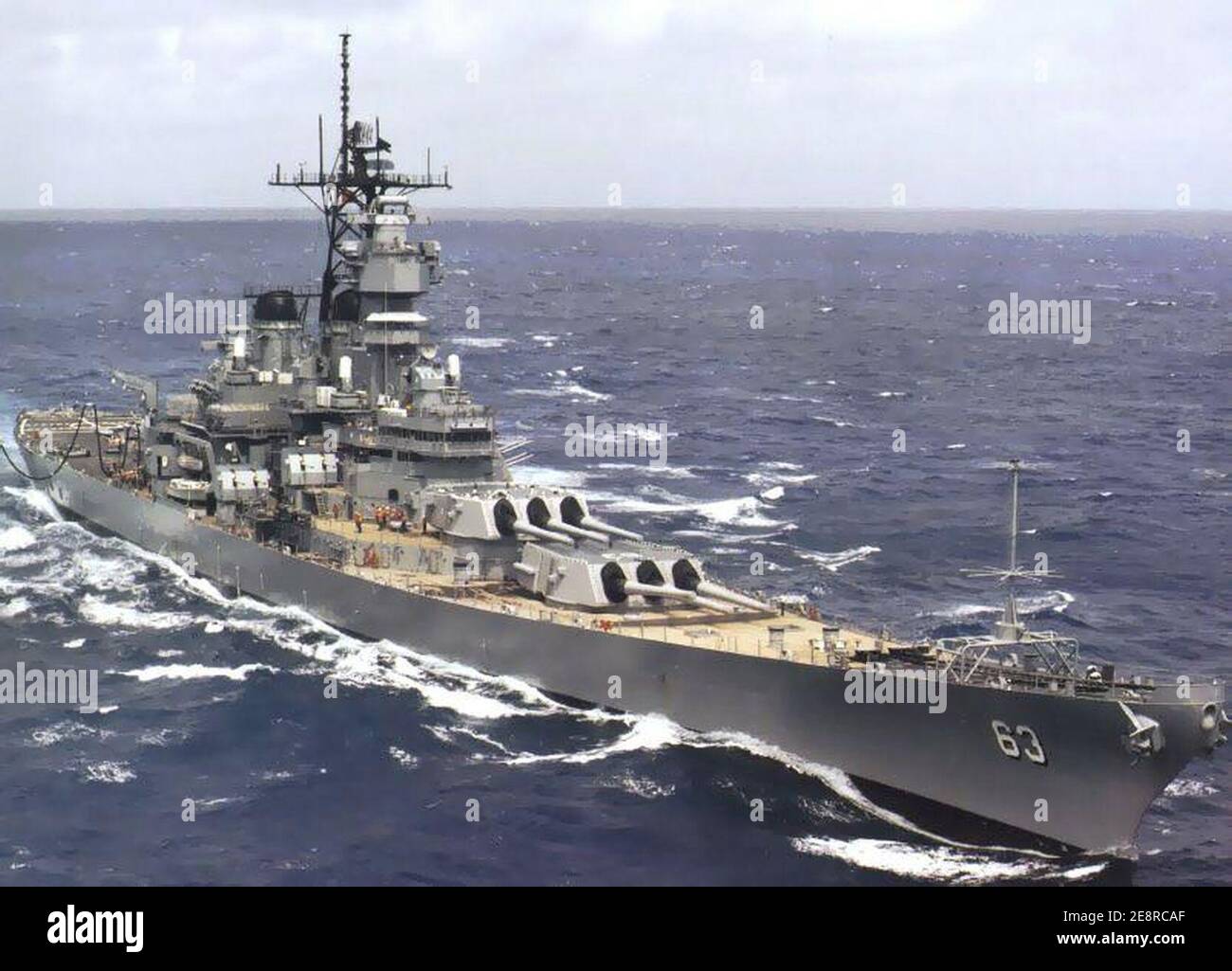Missouri post refit Stock Photo - Alamy