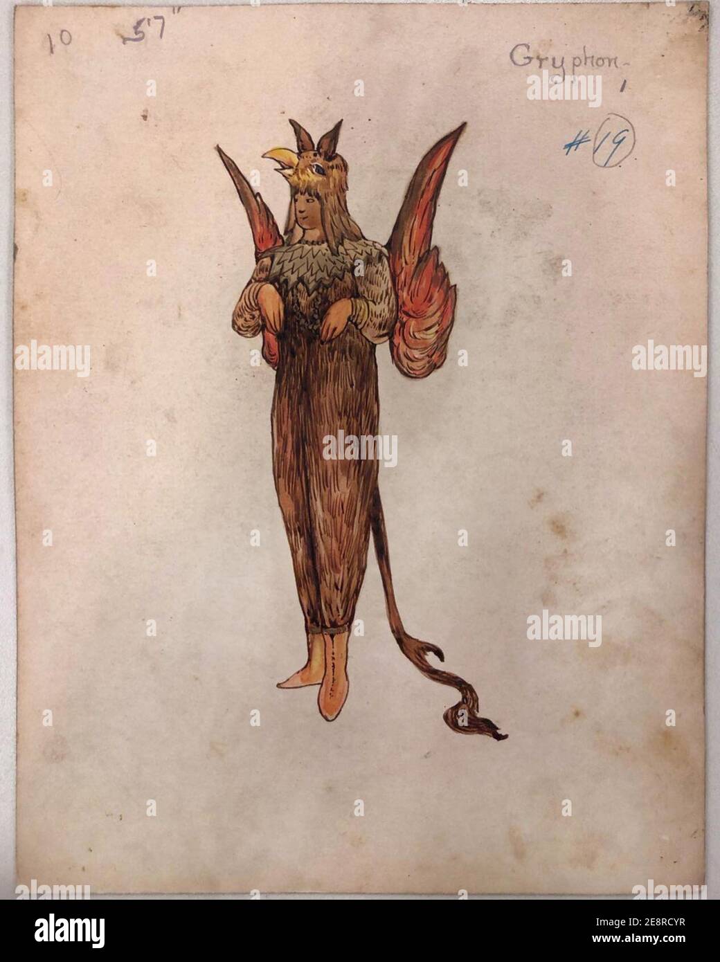 Mithras New Orleans Mardi Gras costume 1913 - Gryphon Stock Photo - Alamy