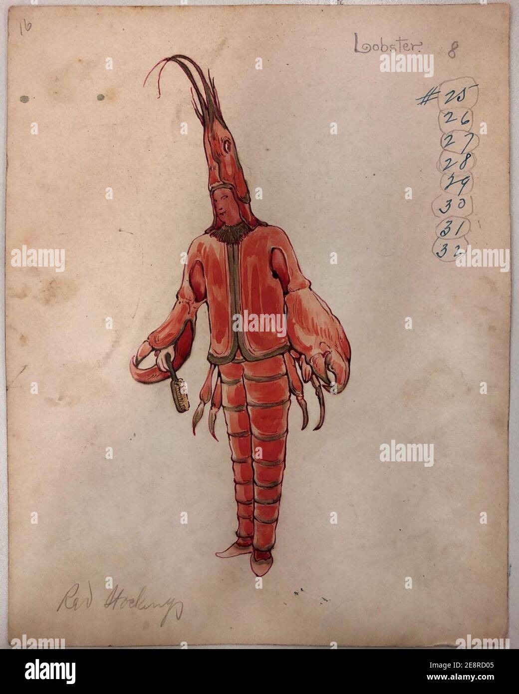 Mithras New Orleans Mardi Gras costume 1913 - Lobster Stock Photo - Alamy