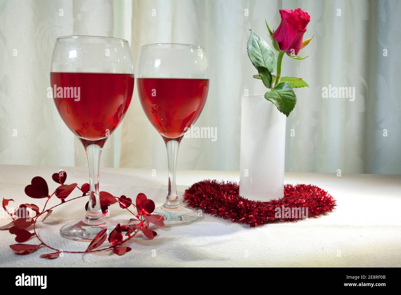 Red Wine And Rose Valentines Gift. The red rose is the traditional ...