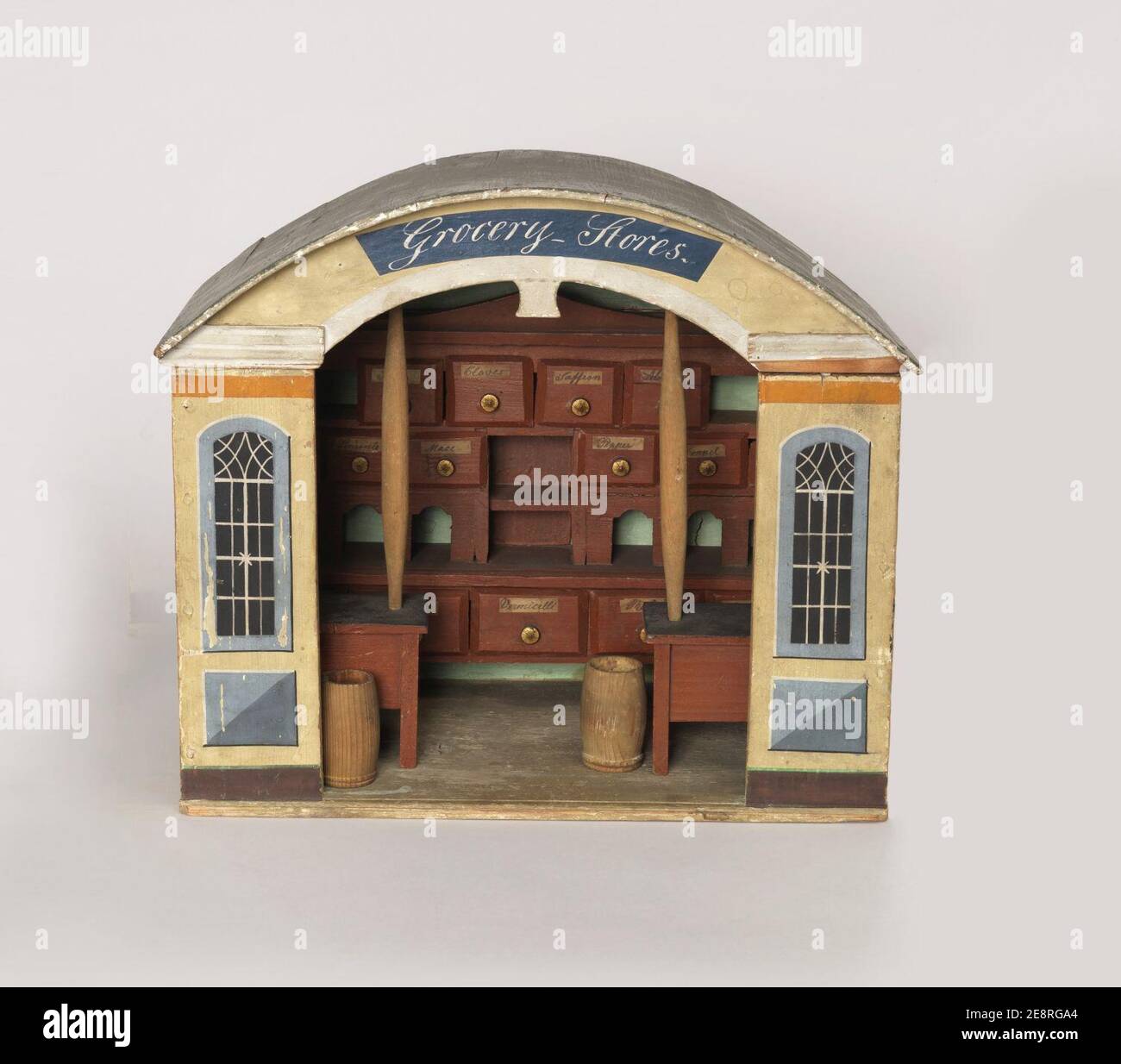 Model Of Grocery Store (USA), ca. 1870 Stock Photo - Alamy