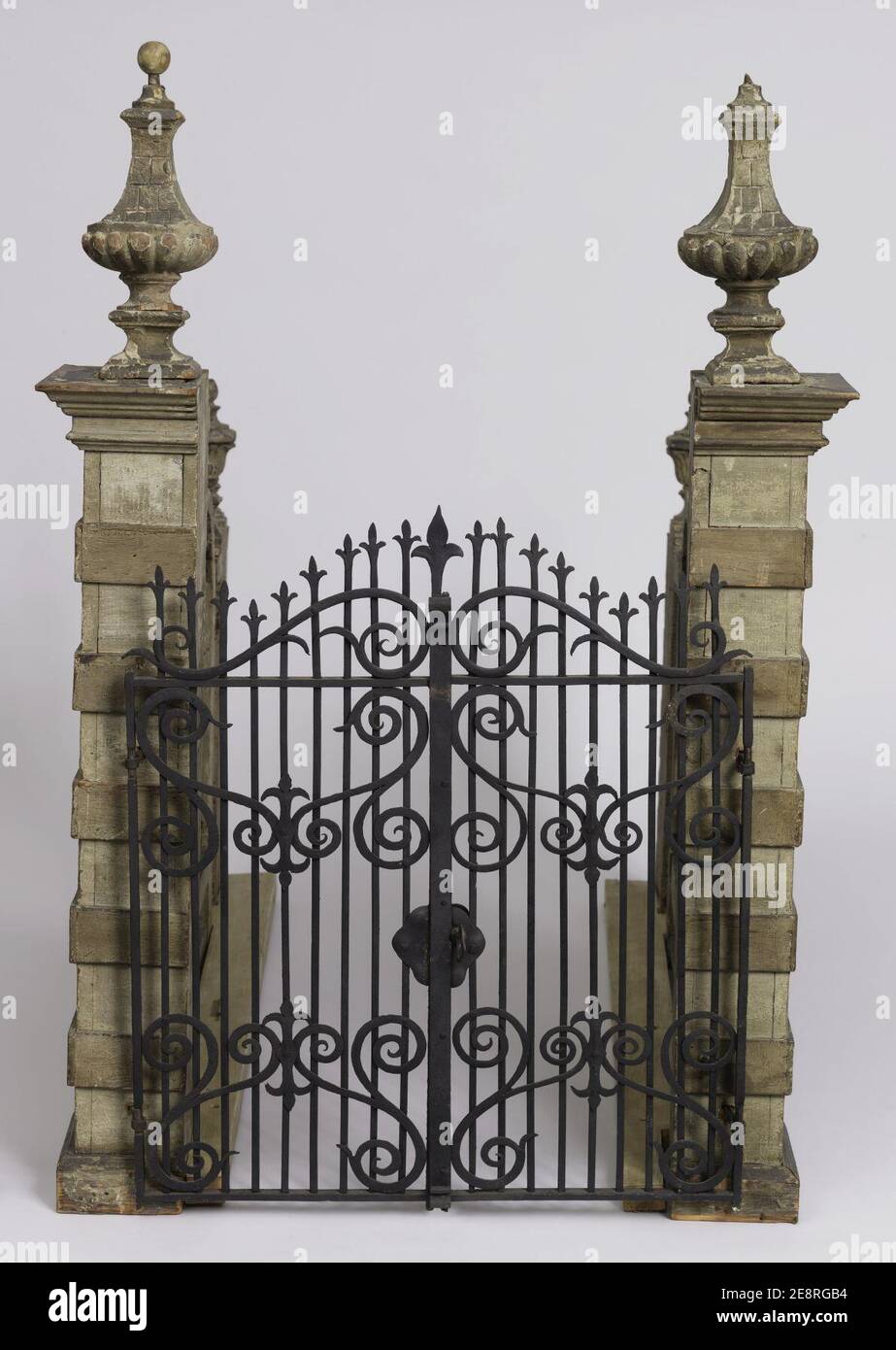 Model Of A Walled Entrance With Gate (Italy), ca. 1710 Stock Photo - Alamy
