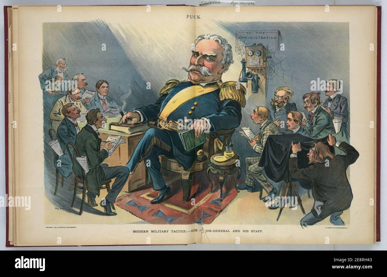 Modern military tactics; - our major-general and his staff - Keppler ...