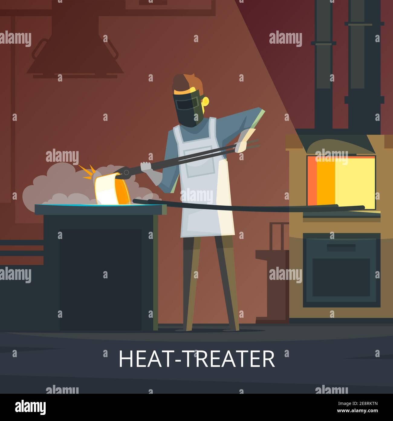 Welder Vector Cartoon Illustration High Resolution Stock Photography ...