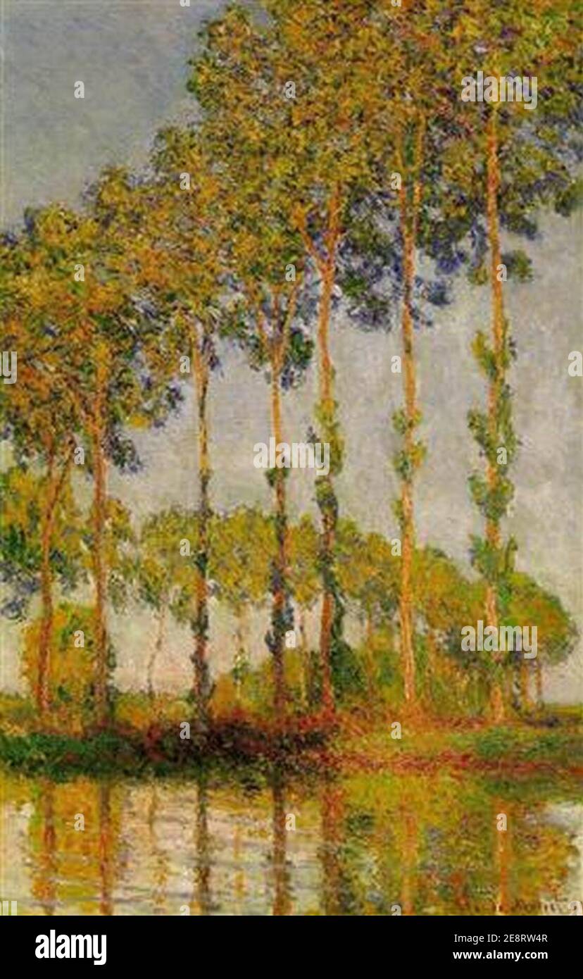 Monet poplars hi-res stock photography and images - Alamy
