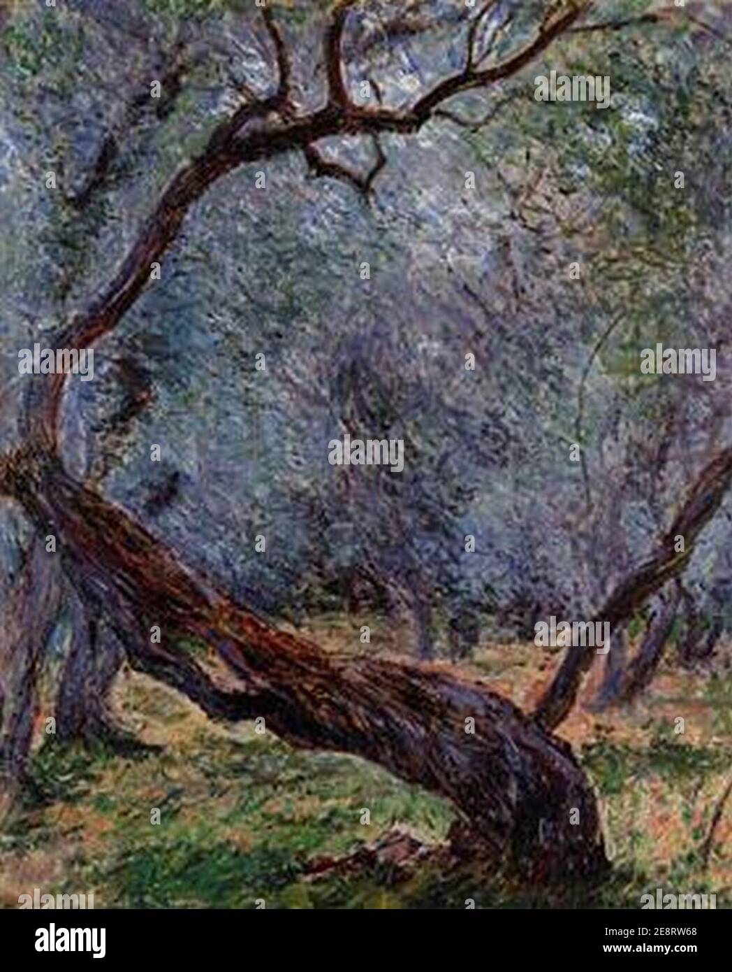 Monet - olive-trees-study Stock Photo - Alamy