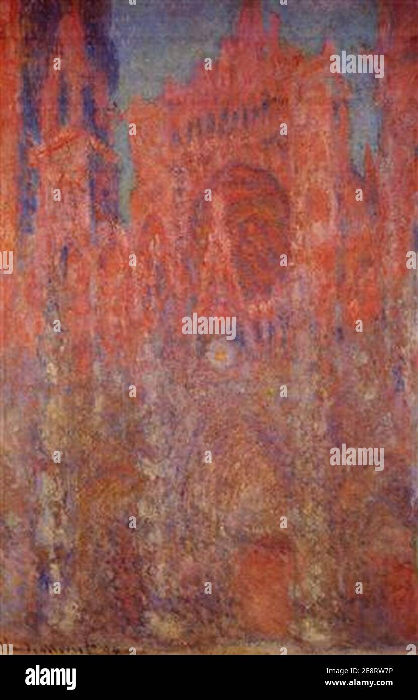 Monet - rouen-cathedral Stock Photo - Alamy