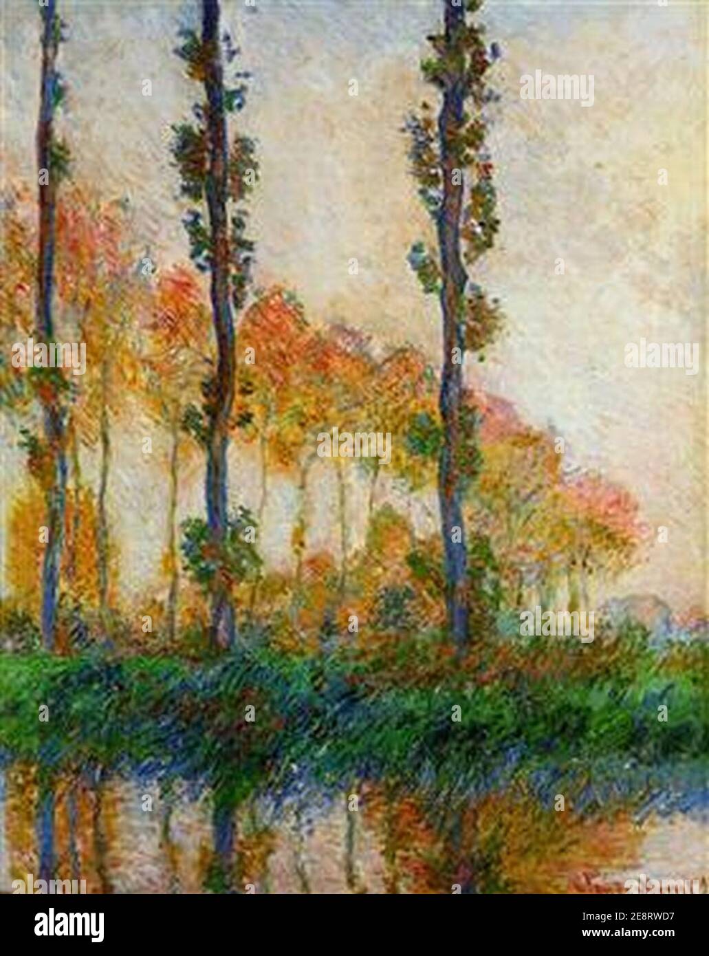 Monet - the-three-trees-autumn-1891 Stock Photo - Alamy