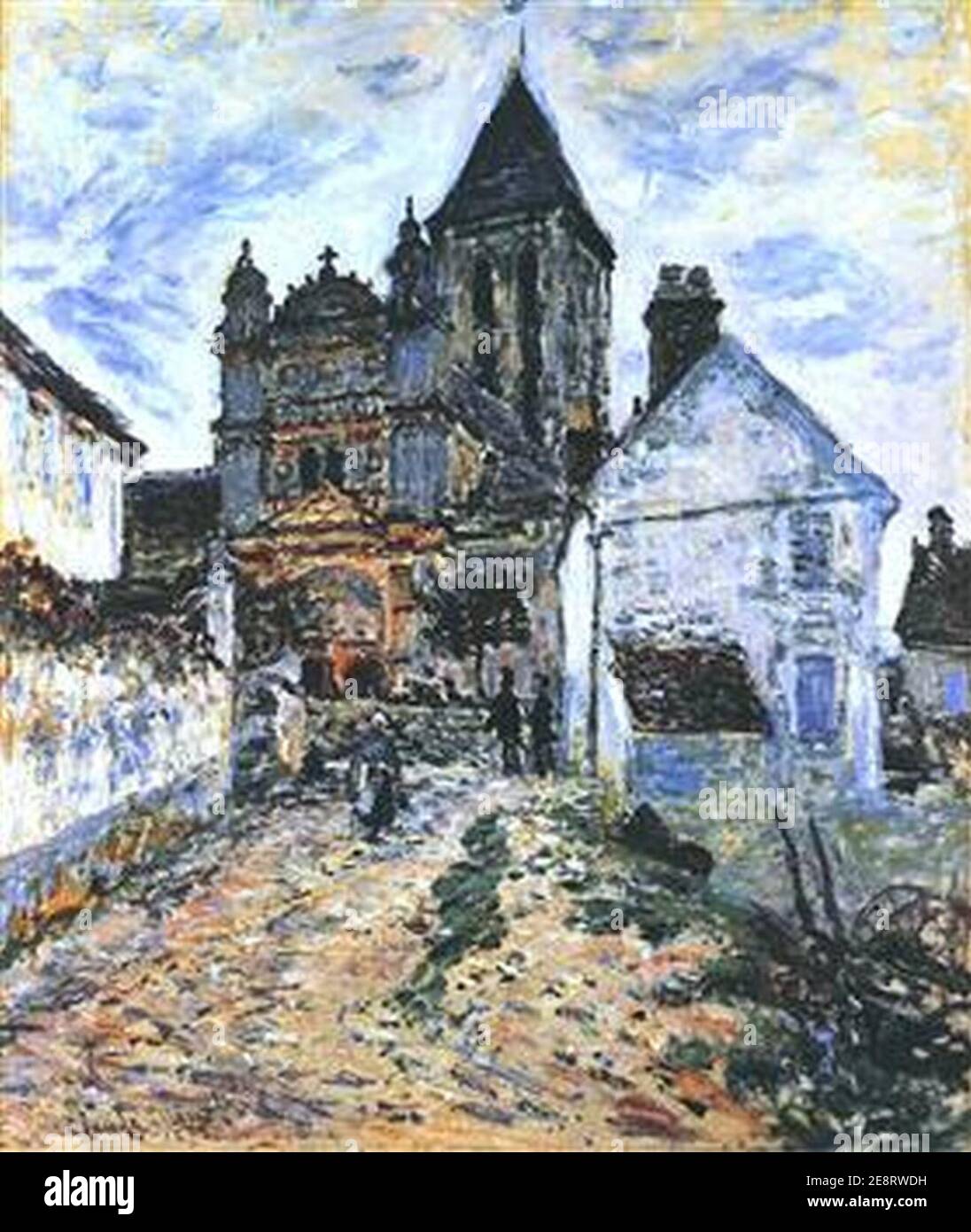 Monet - vetheuil-the-church Stock Photo - Alamy