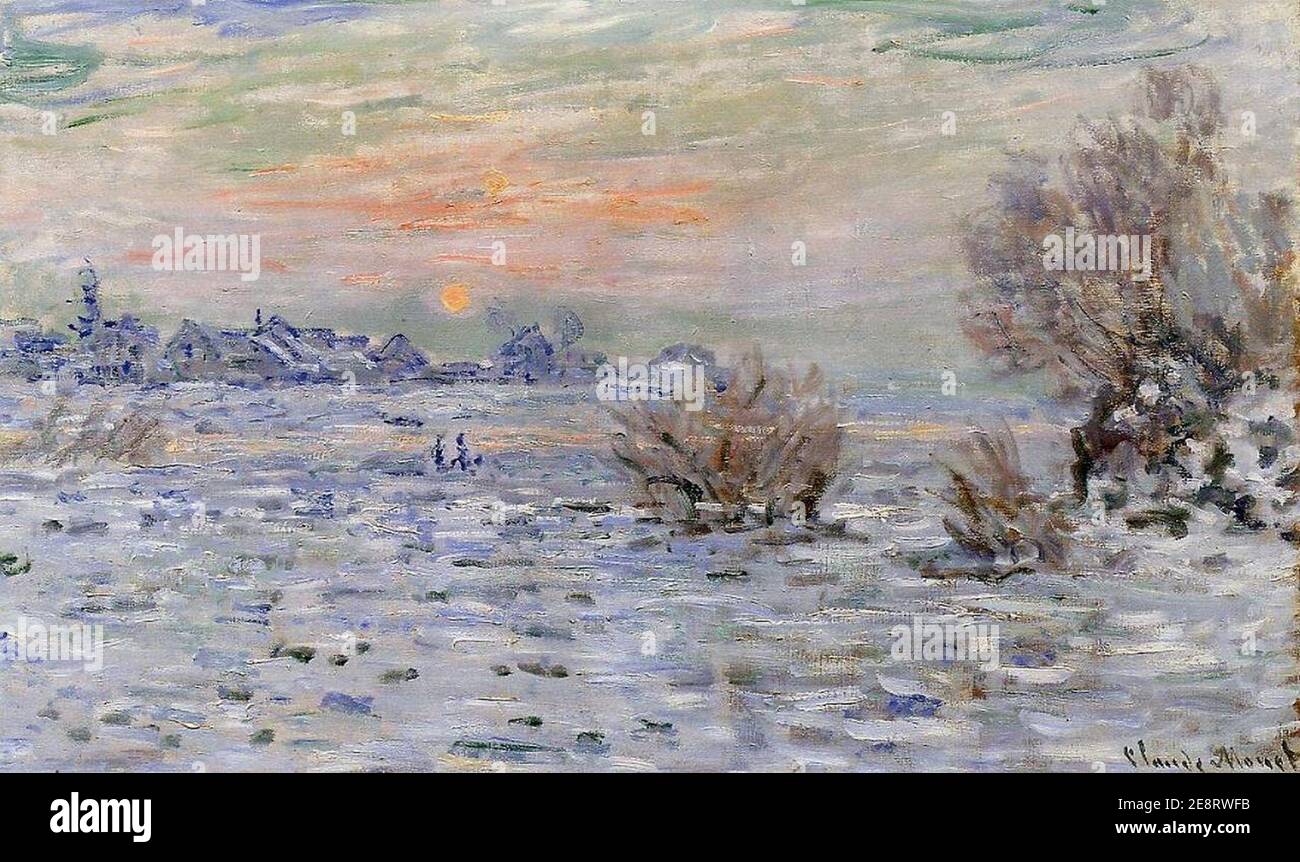 Monet winter hi-res stock photography and images - Alamy
