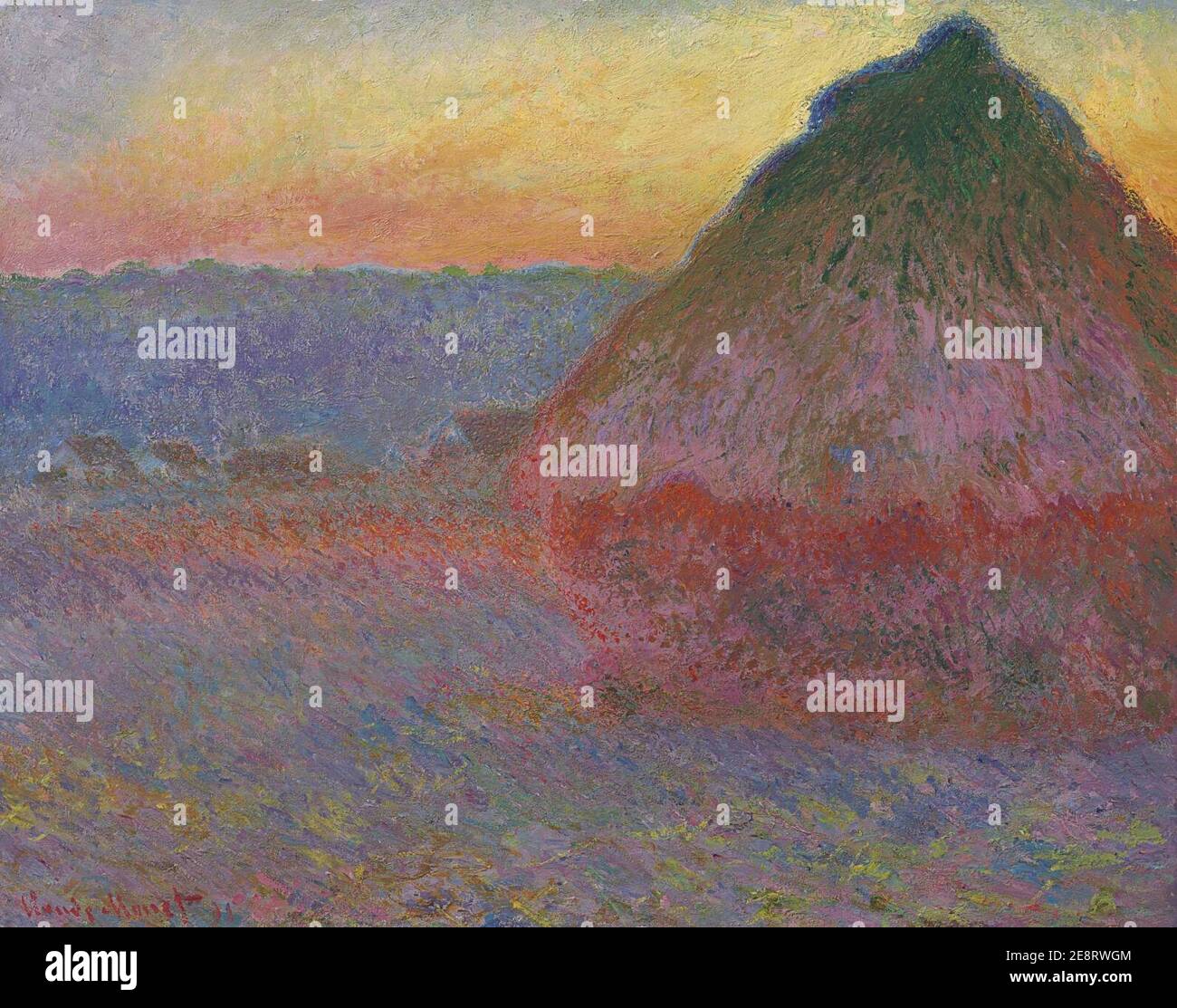 Monet grainstack 1891 hi-res stock photography and images - Alamy