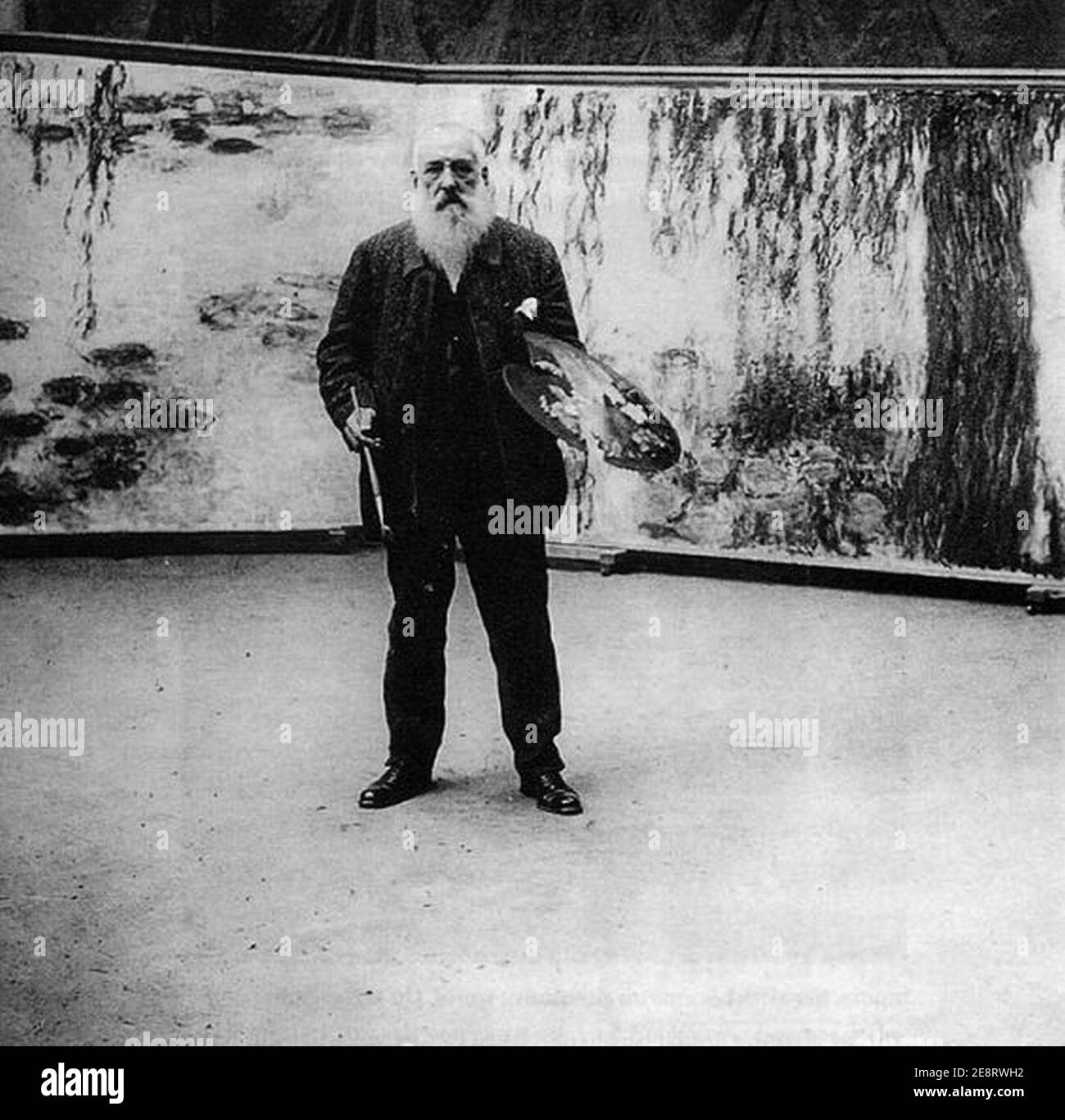 Monet in his Studio at Giverny Stock Photo - Alamy