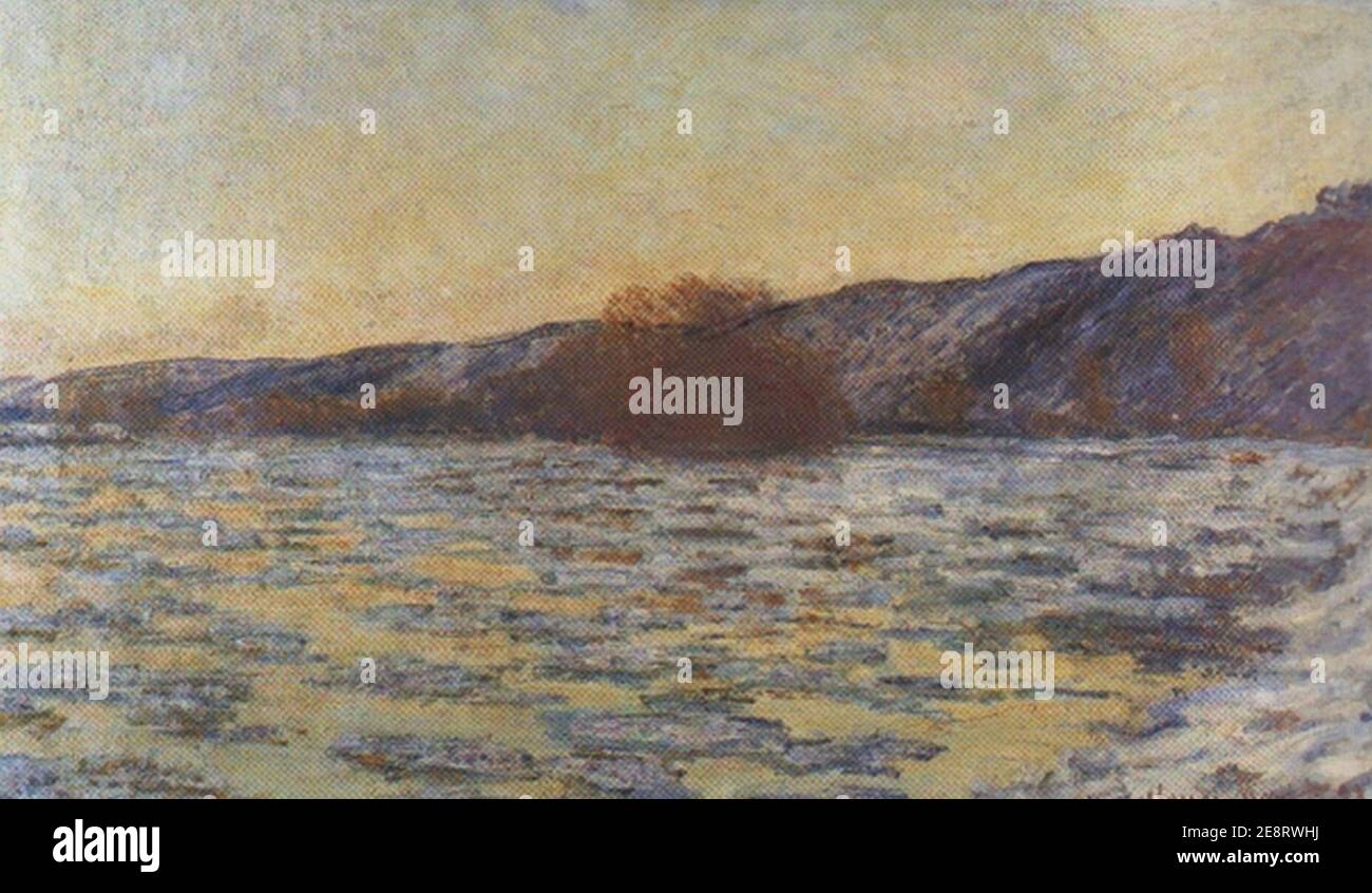 Monet La Débâcle de la Seine Stock Photo - Alamy