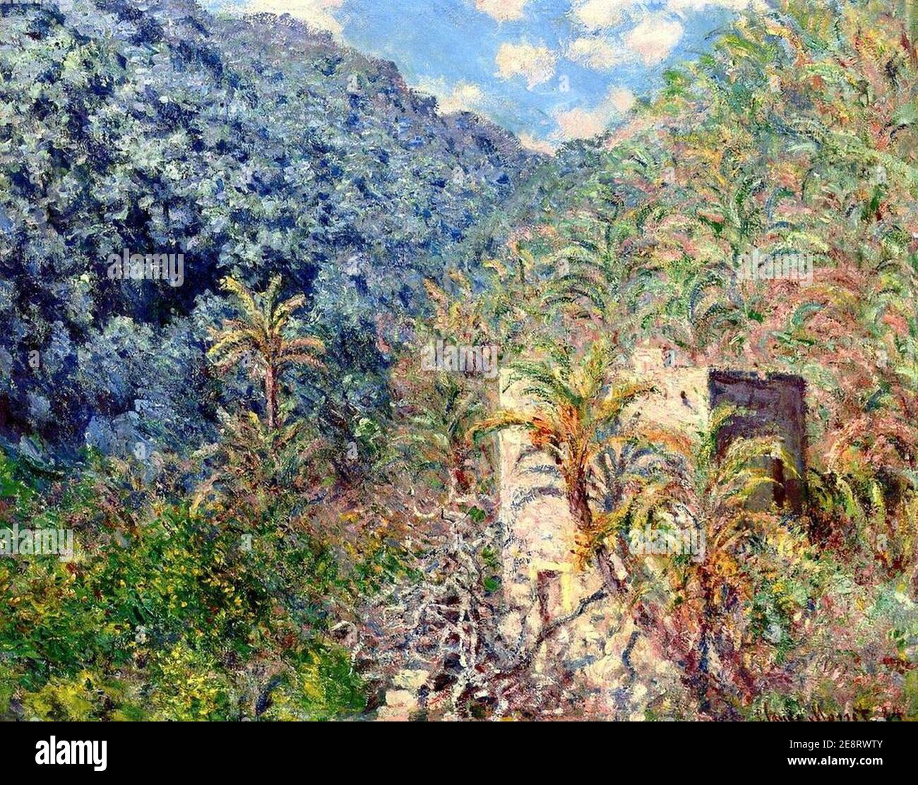 Monet w860 olive trees and palm trees in the valley of sasso Stock ...