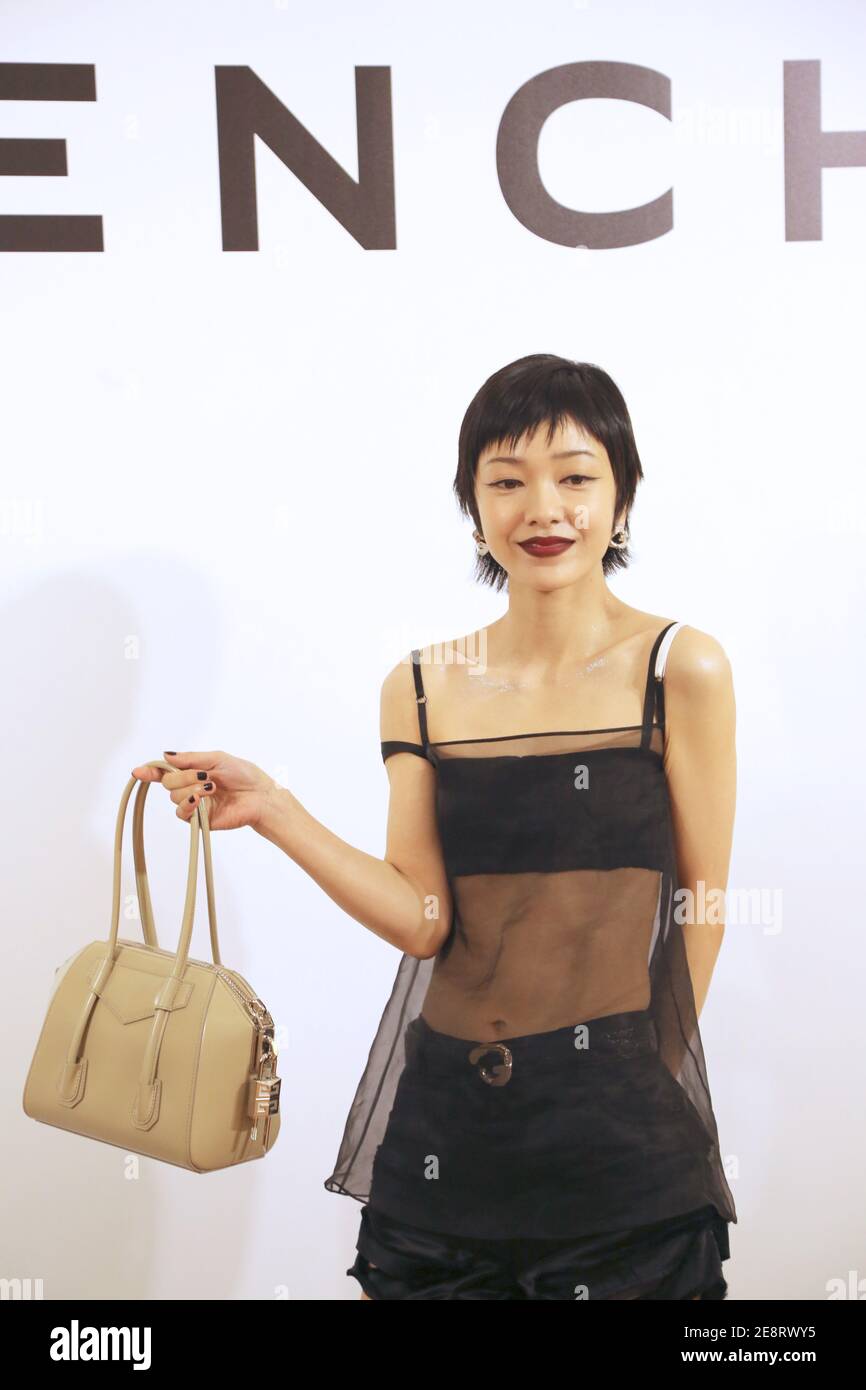 Taiwanese Mandopop singer and actress Amber Kuo Tsai-chieh stands for luxury brand Givenchy ...