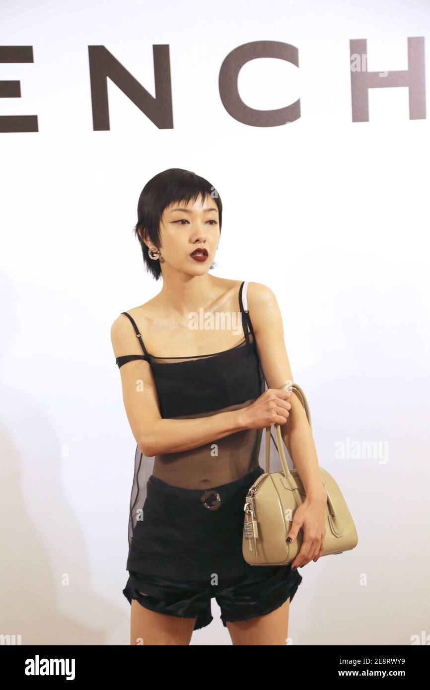 Taiwanese Mandopop singer and actress Amber Kuo Tsai-chieh stands for luxury brand Givenchy ...